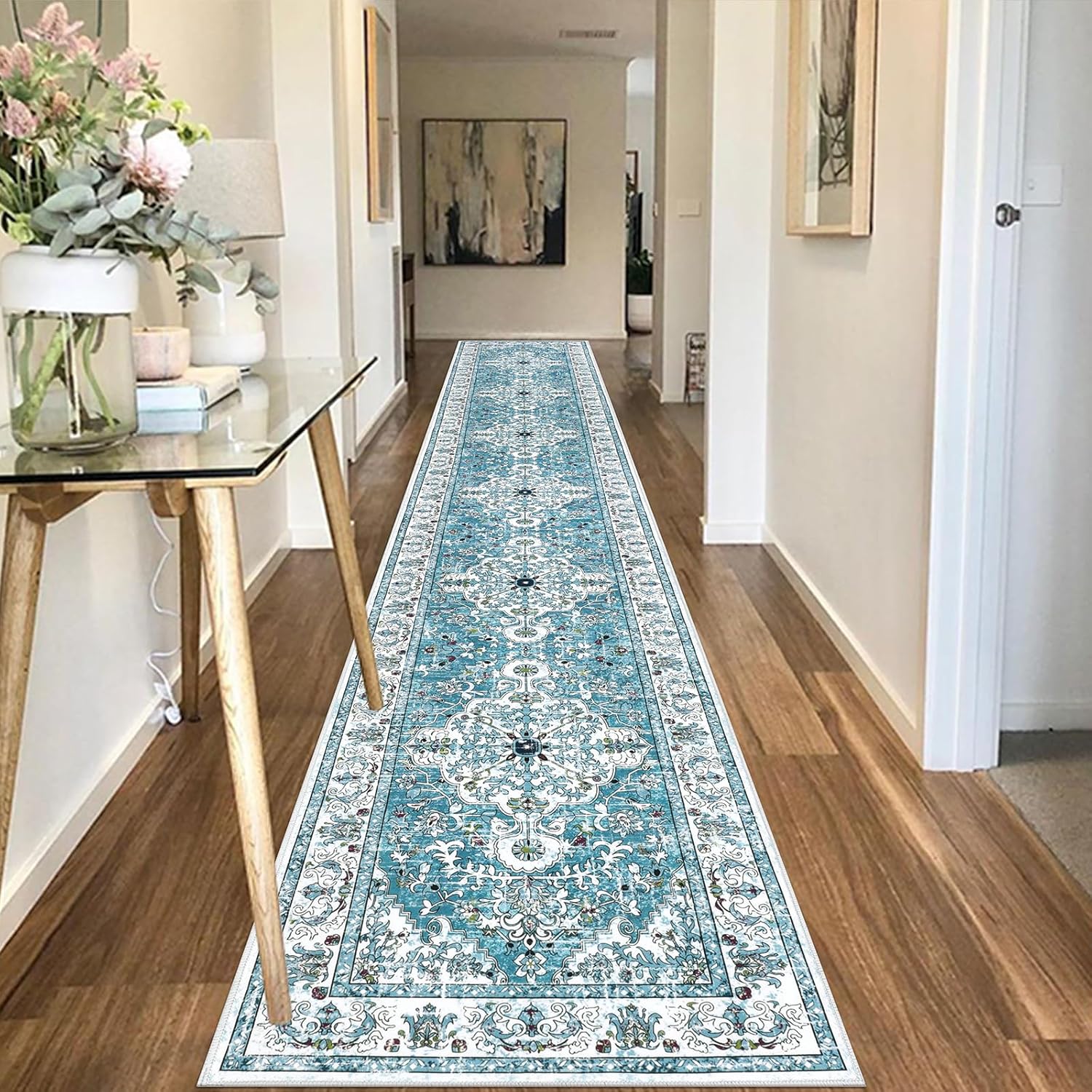 Amazon.com: U'Artlines 2' x 14' Long Boho Hallway Runner Rug, Non Slip ...