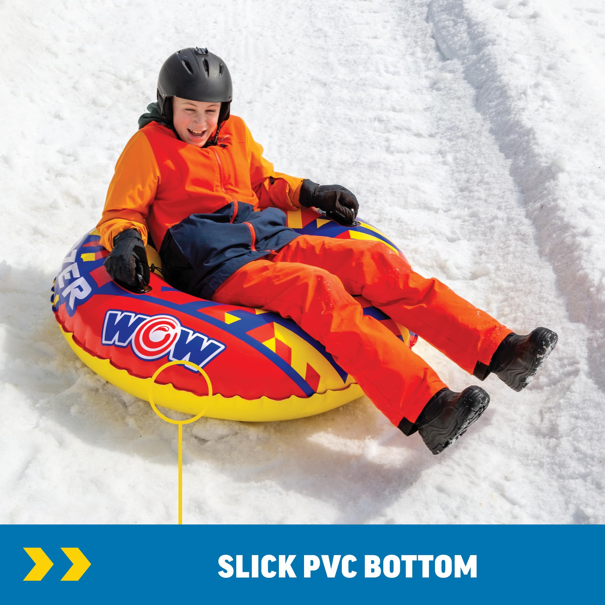 Snapklik.com : Wow Sports Snowdozer Snow Tube, Inflatable Snow Tube For ...
