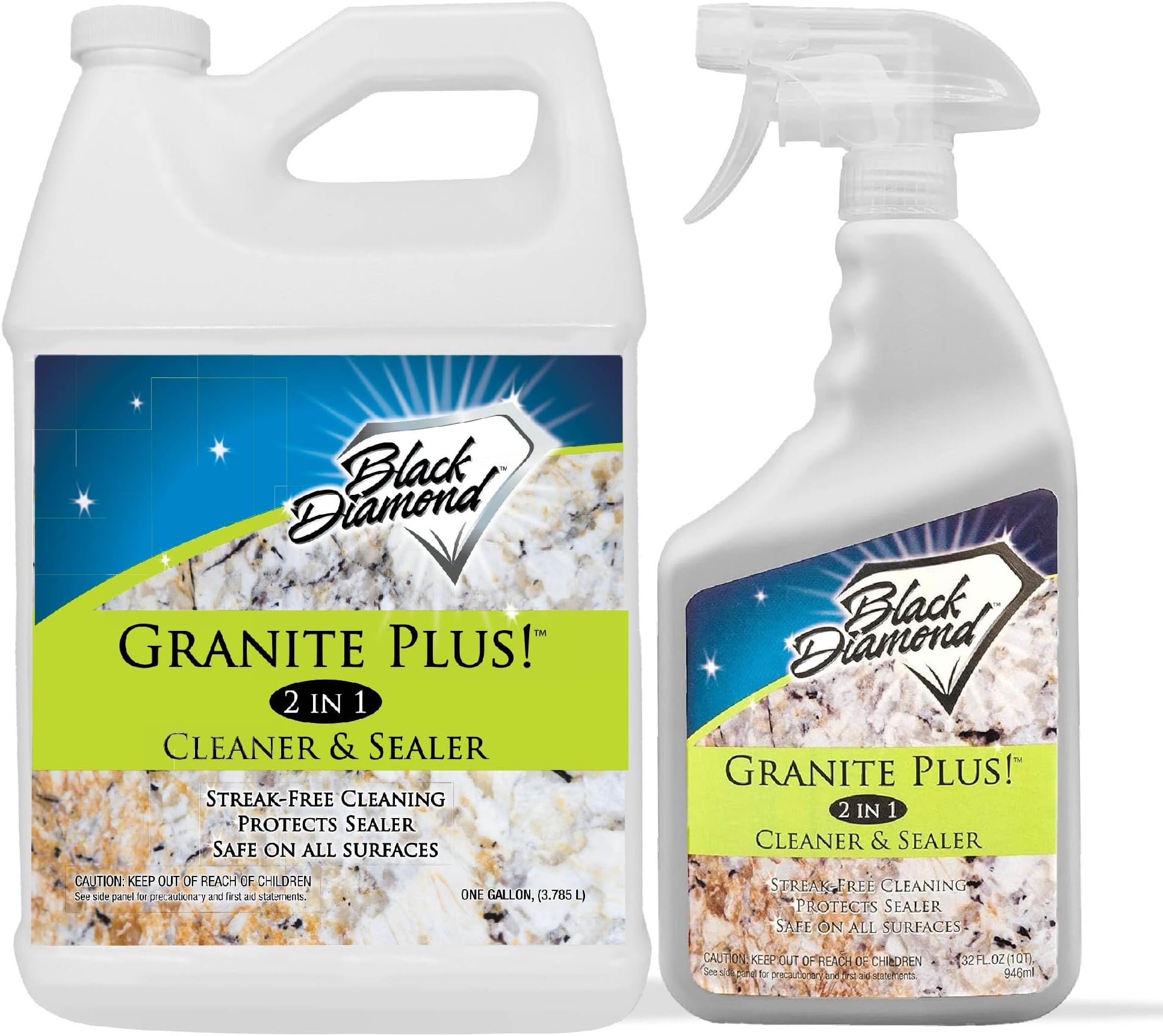 Amazon.com: Black Diamond Stoneworks GRANITE PLUS! 2 in 1 Cleaner ...