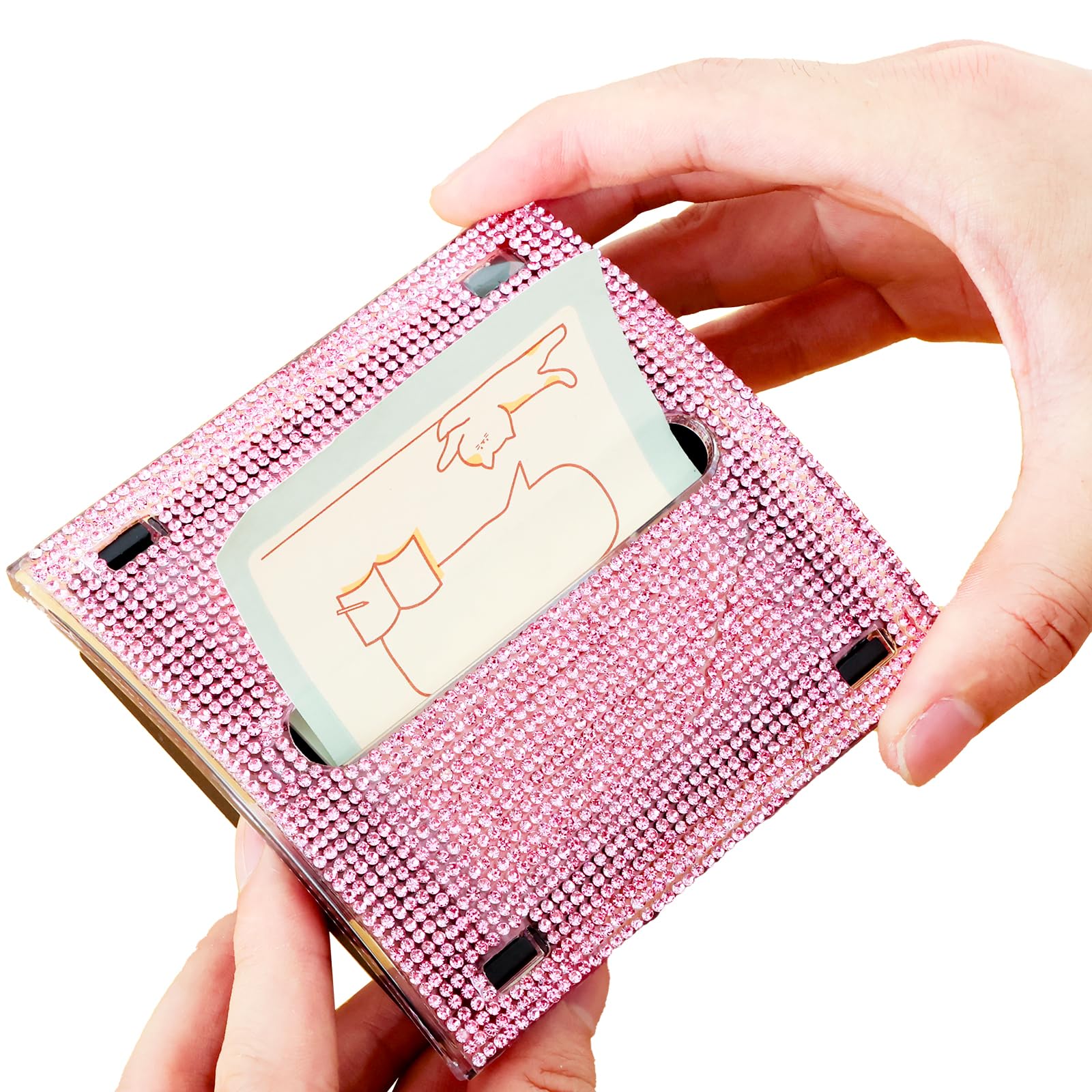 Amazon.com : KHZSPP Rhinestone Self Stick Note Pad Holders,Memo Note ...