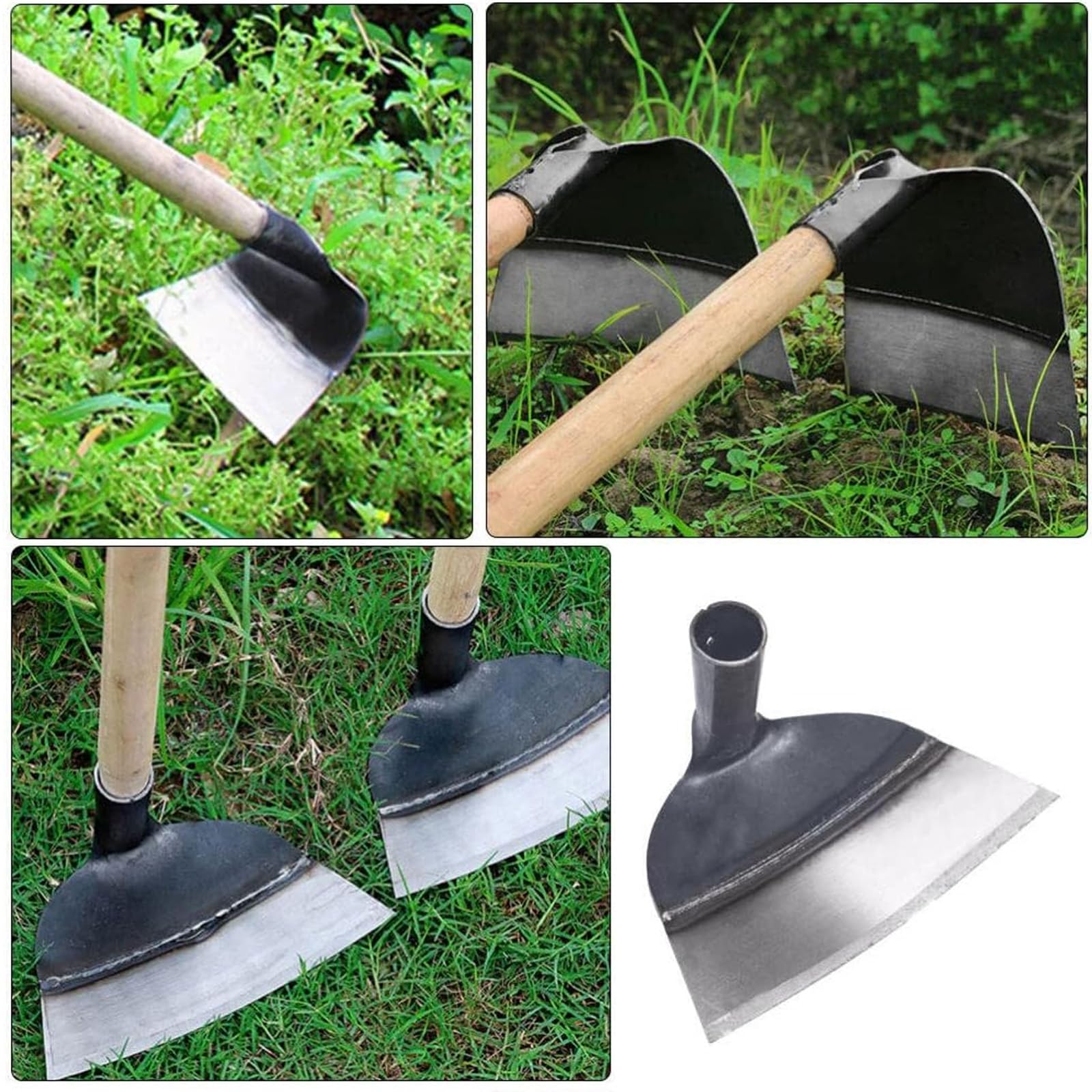 Heavy Duty Hoe Heavy Duty Steel Garden Weeding Hoe - Handheld Grub Hoe ...