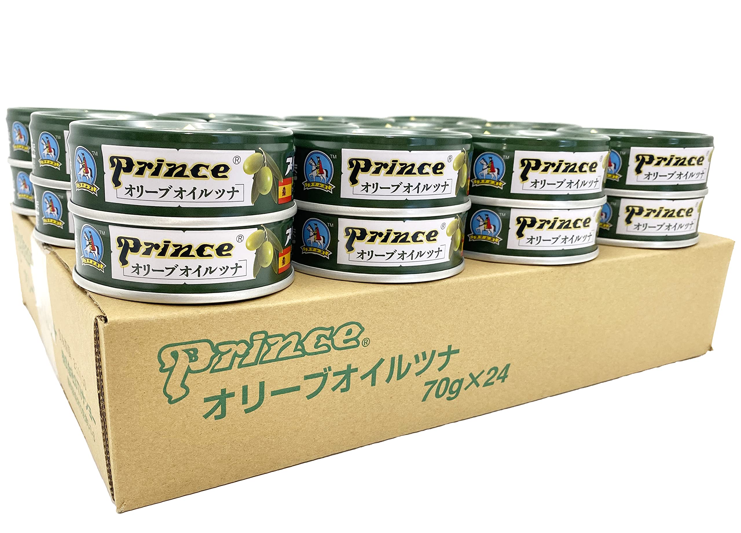 Amazon | Prince（プリンス） オリーブオイルツナ ツナ缶 国産 70g (24缶セット) | プリンス | 魚介の缶詰・瓶詰 通販