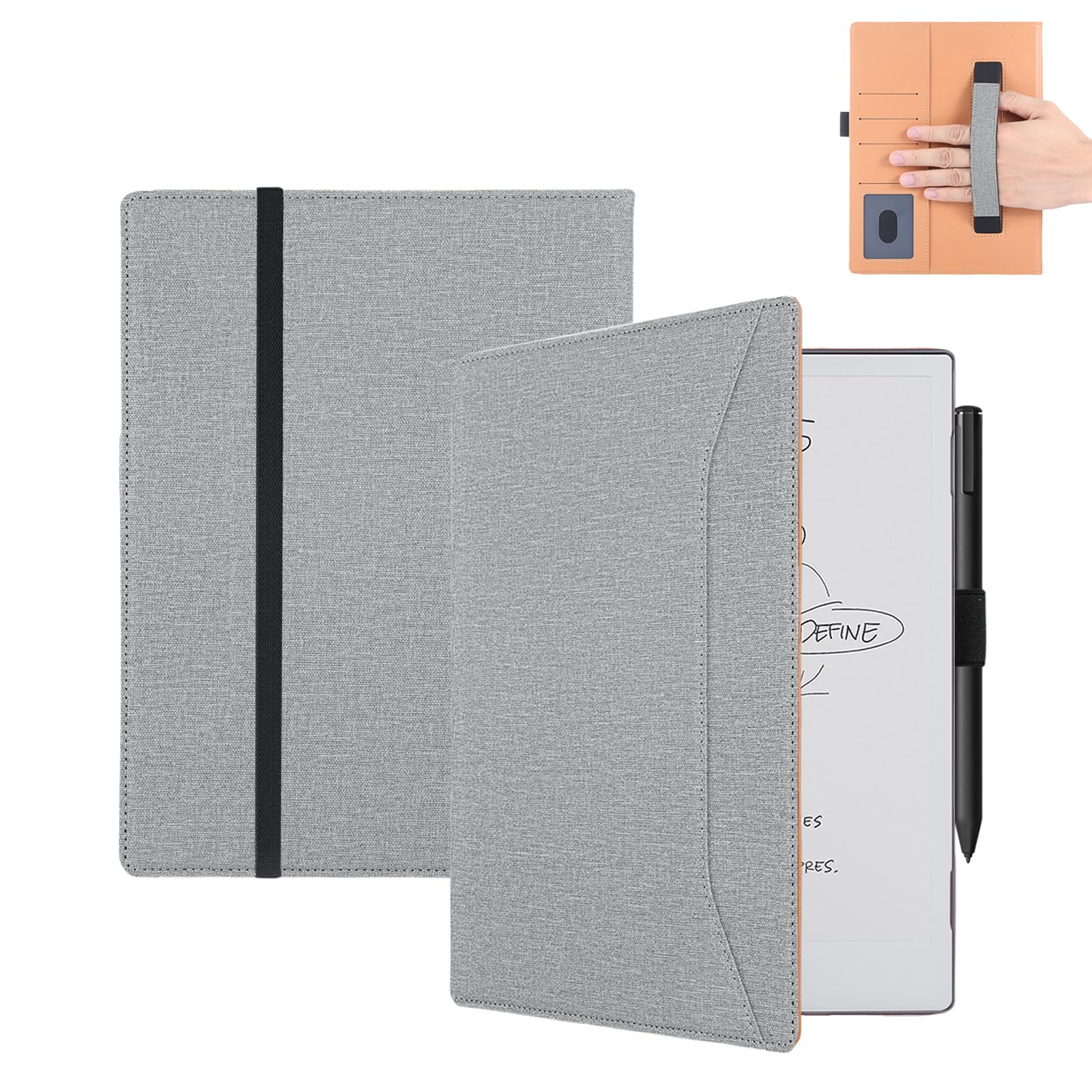 Amazon.com: Vakarey for Remarkable 2 Case with Pen Holder,PU Leather ...