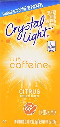 Amazon.com : Crystal Light On The Go Energy Citrus, 10-Count Boxes (Pack of 10) : Powdered Fruit ...
