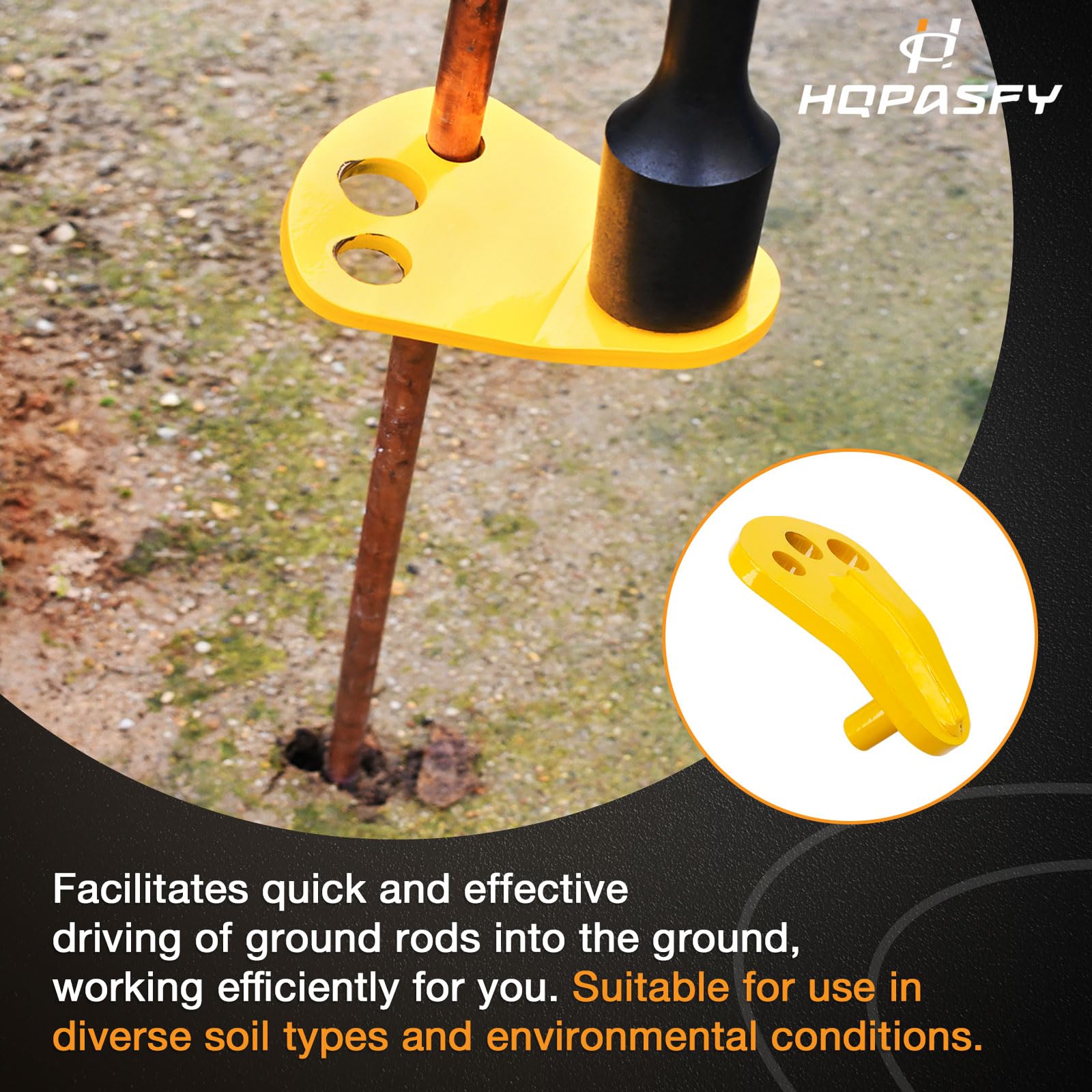 Snapklik.com : Universal Ground Rod Driver Fits 5/8, 1/2, And 3/4 Inch ...