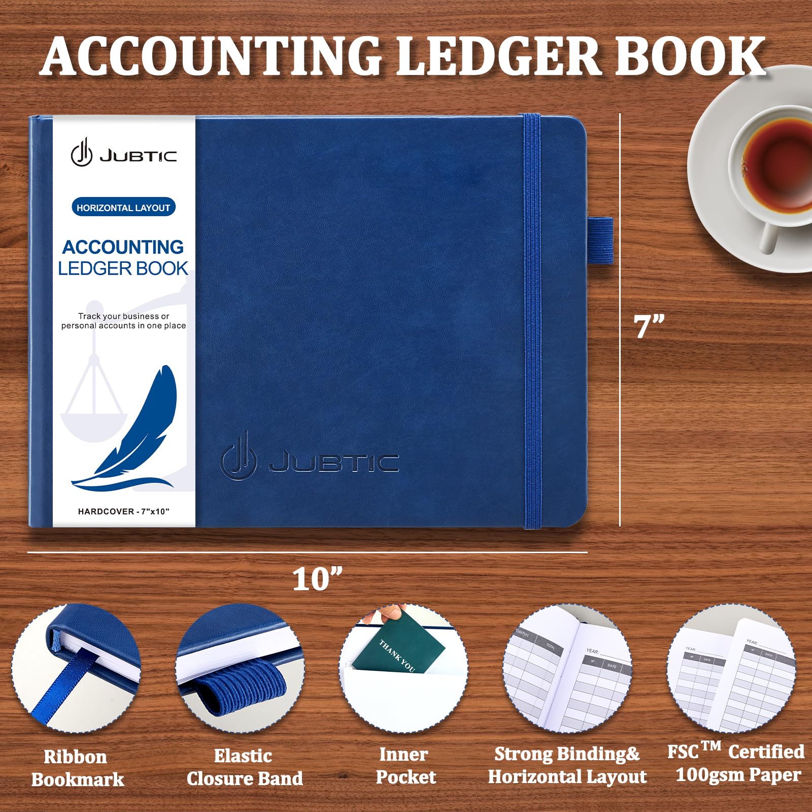 Snapklik.com : JUBTIC Accounting Ledger Book Horizontal - Expense ...