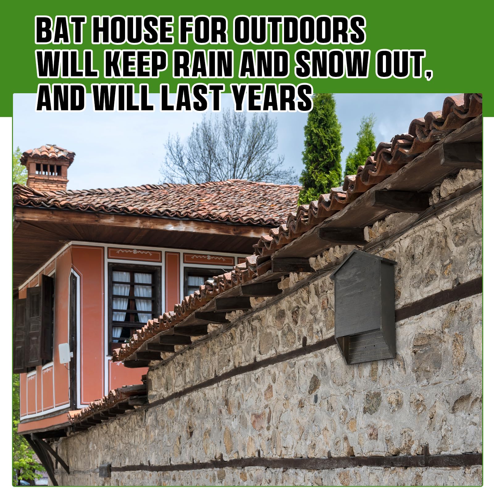 Snapklik.com : Wenqik 2 Pack Bat House For Outdoor Big Bat Box Large ...