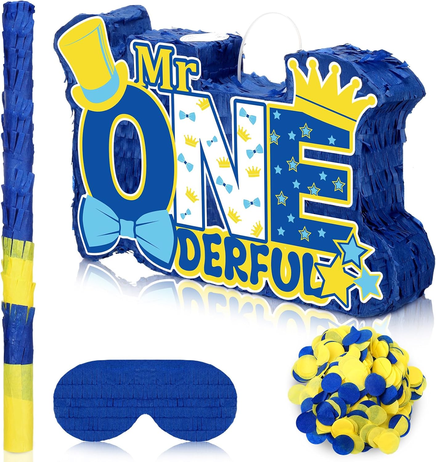 Amazon.com: Libima Number 1 Pinata for Boys Kids 1st Birthday Party ...