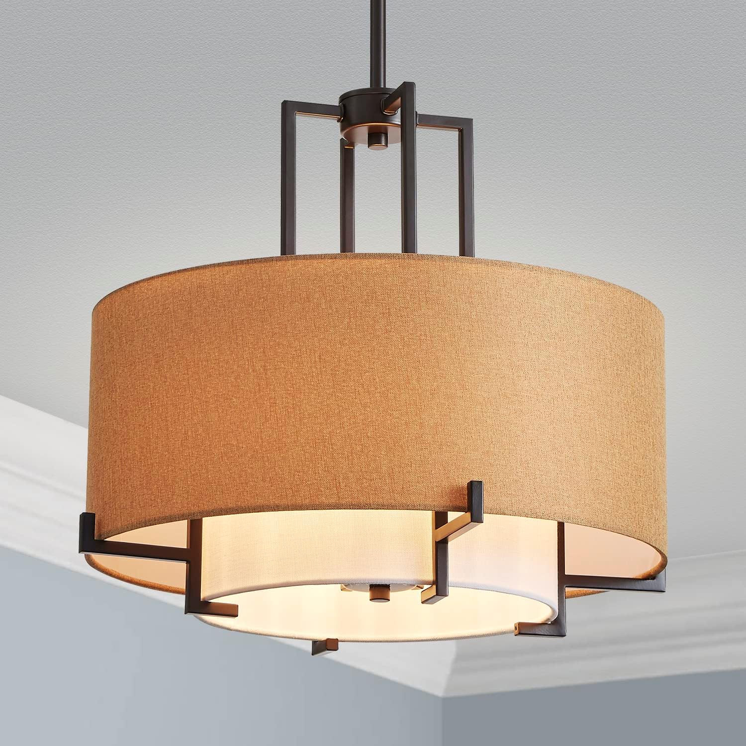 Saint Mossi Modern Chandelier Drum Chandelier Light Fixure, Pendant ...