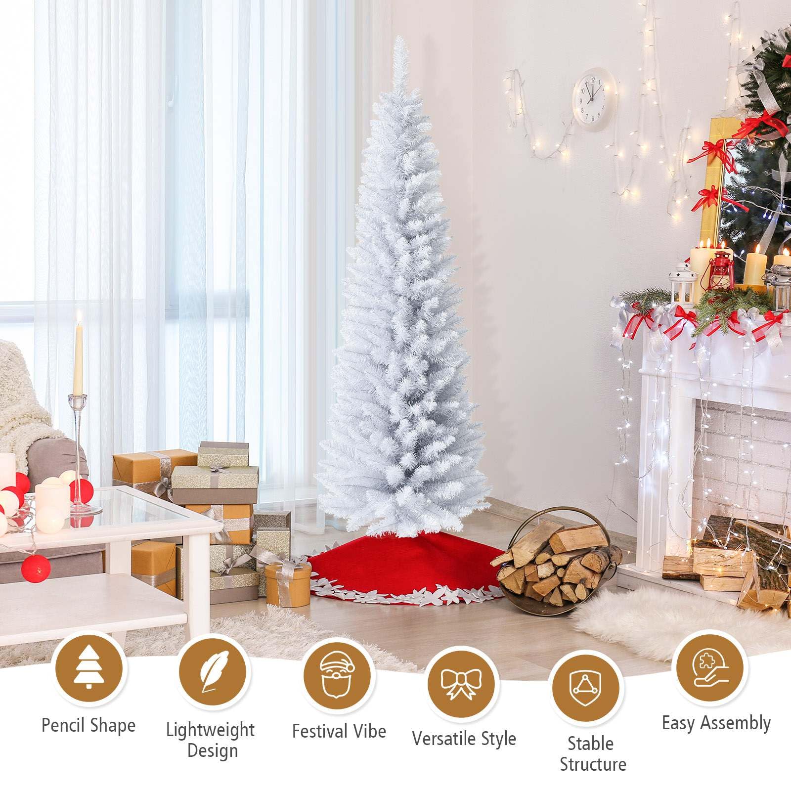 Artificial Pencil Christmas Trees Clearance