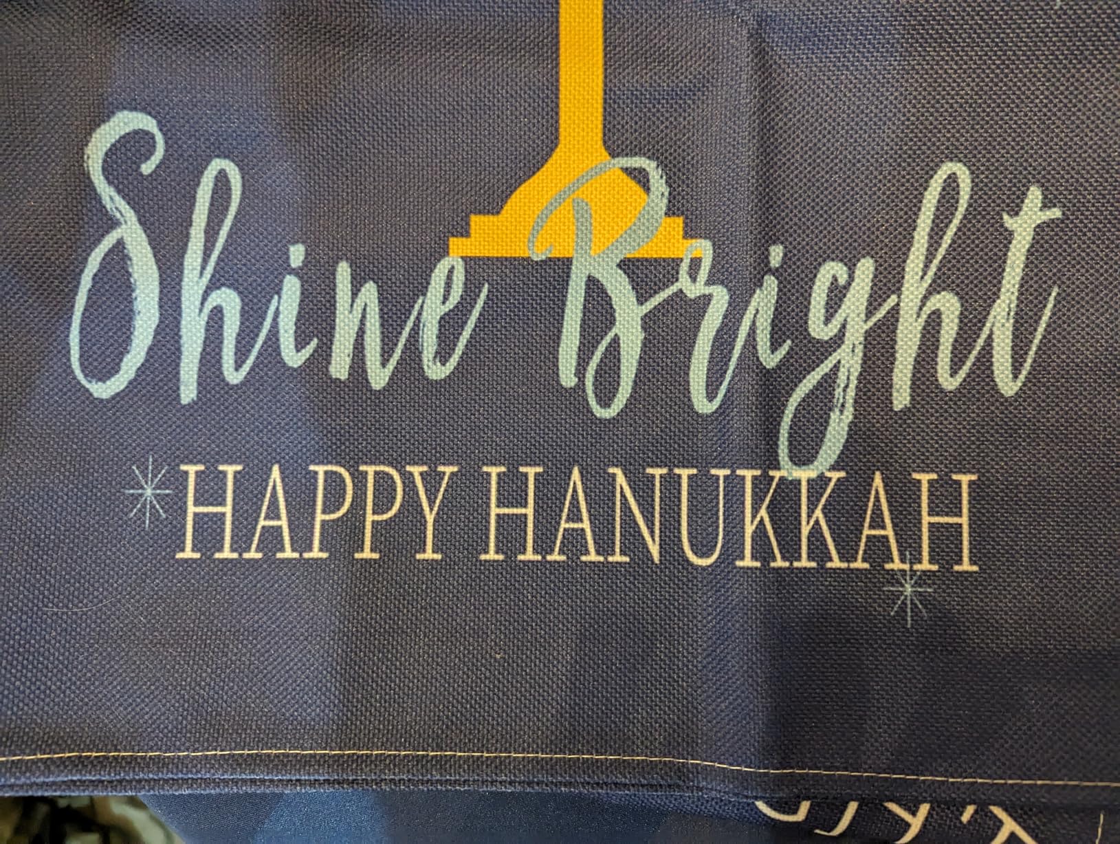 Hanukkah Table Runner, Chanukah Menorah Theme Tablecloth Jewish ...