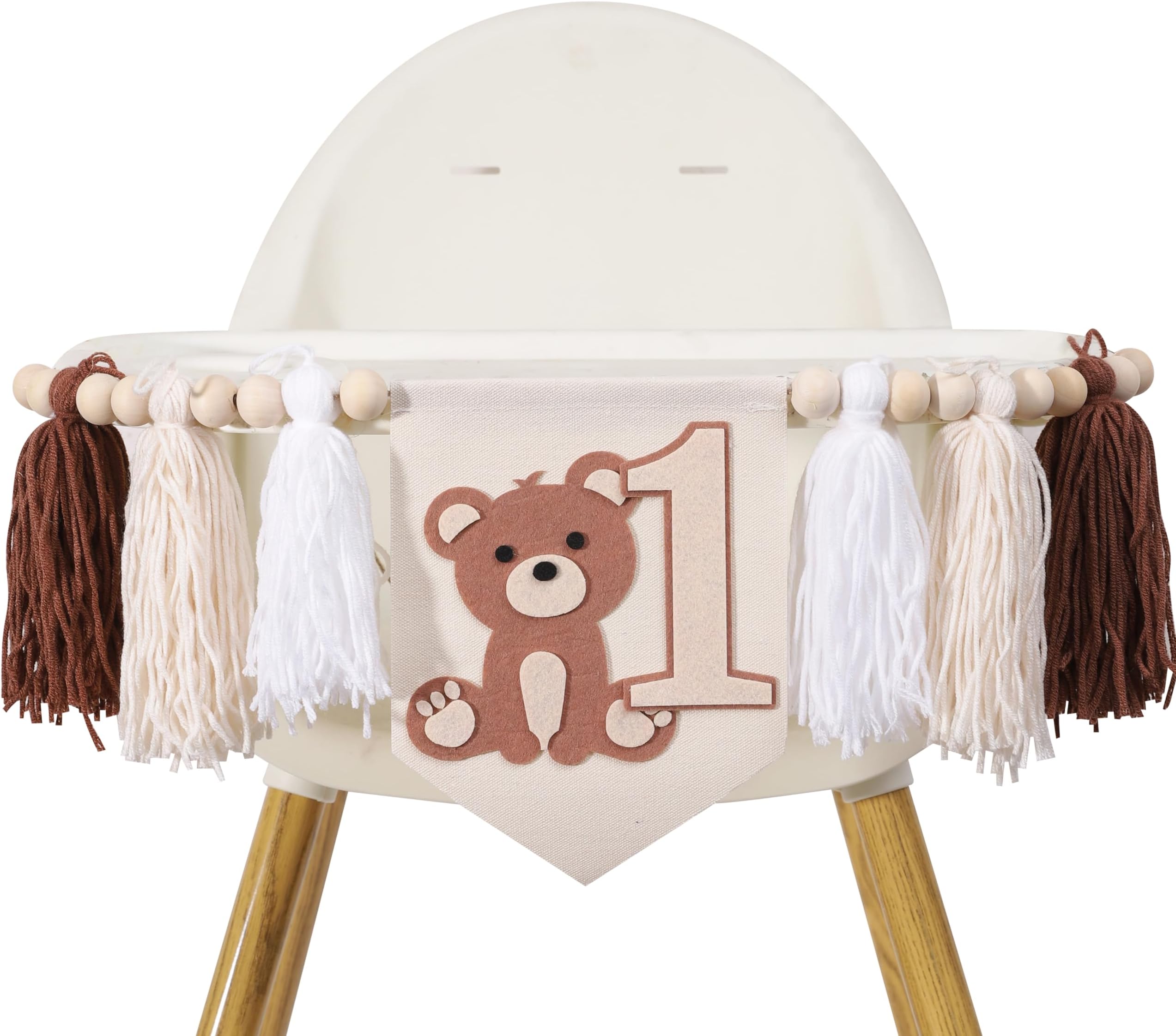 Amazon.com: Bear 1st Birthday High Chair Banner - Boys First Birthday ...