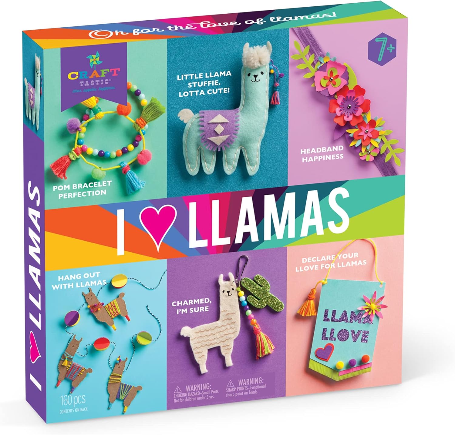 Amazon.com: Craft-tastic – I Love Llamas Kit – Craft Kit Includes 6 ...