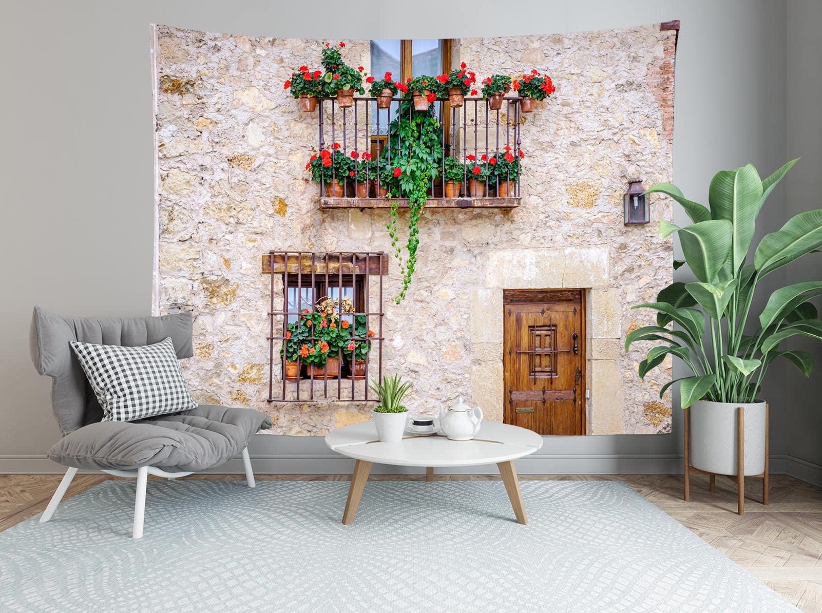 Spanish Interior Half Wall