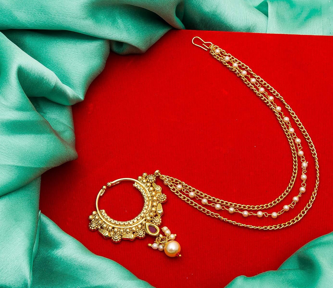 Buy The Luxor Fashion Jewellery Traditional Gold Plated Bridal ...