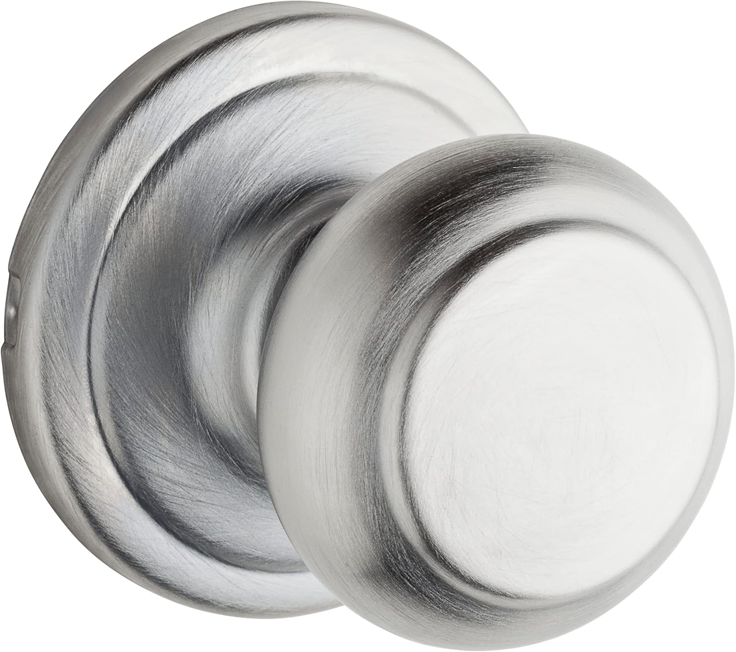 Weiser Troy Satin Chrome Door Knob, Interior Door Handles/Passage Knobs for Hall and Closet Door ...