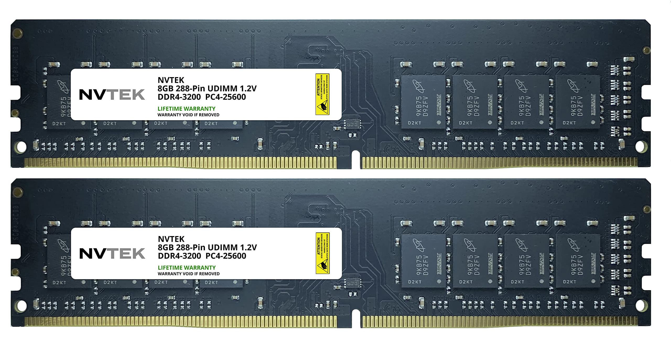 16GB (2X8GB) DDR4 3200MHZ PC4-25600 NON-ECC UDIMM KIT NVTEK Desktop PC ...