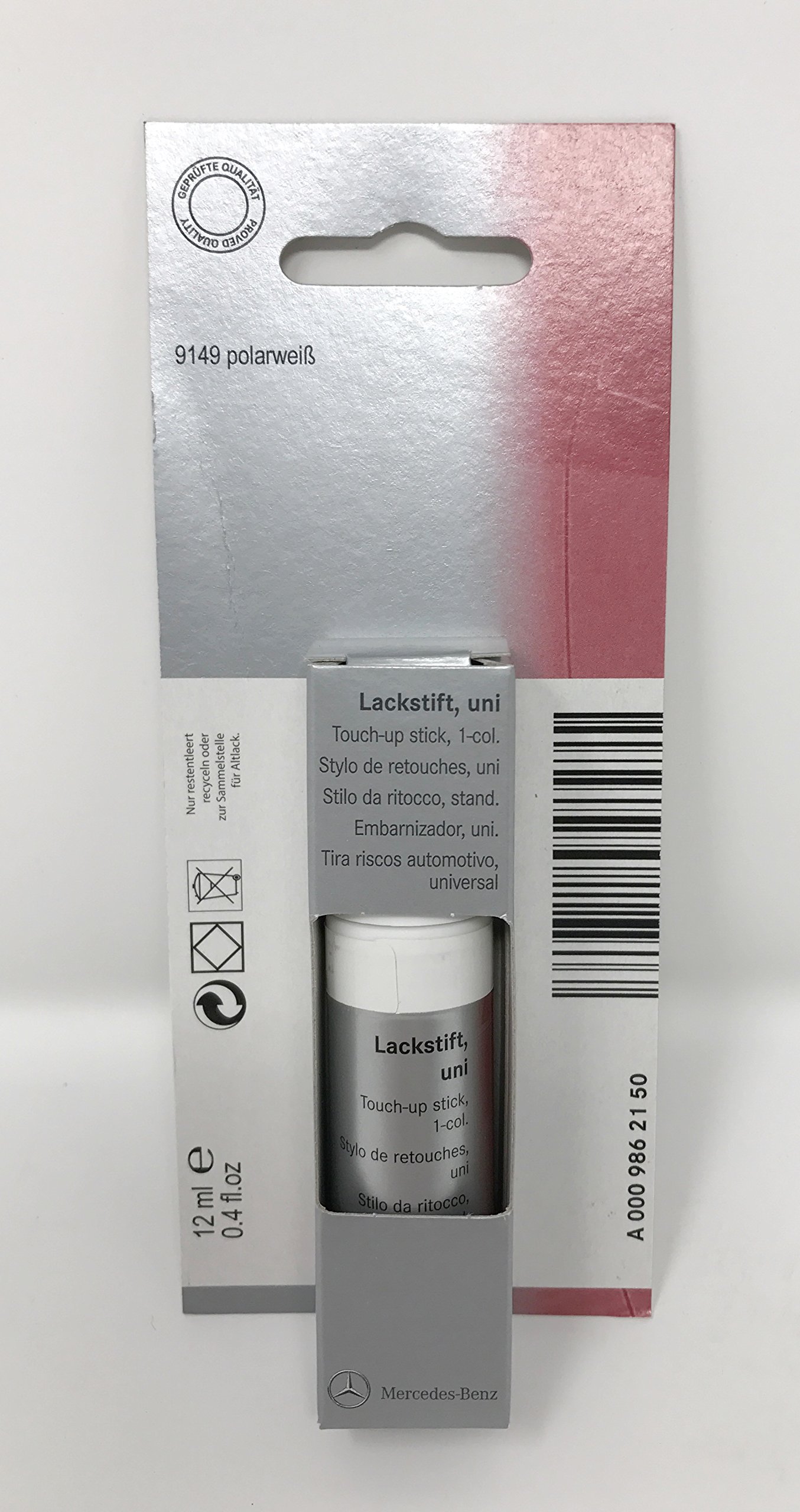 Buy Mercedes Benz Genuine Polar White Touch Up Paint Code 149 Online At