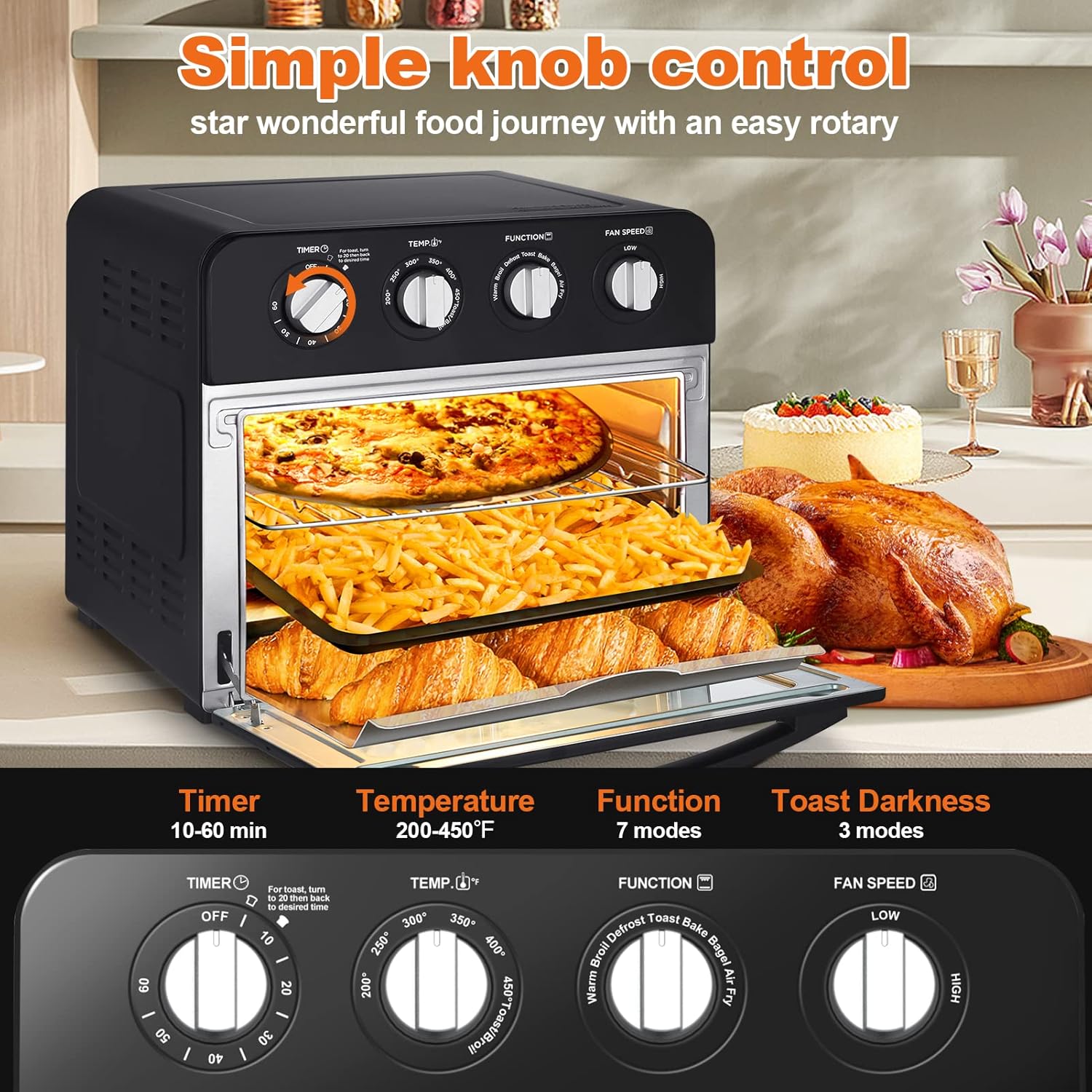 GeekChef Air Fryer Toaster Oven User Manual
