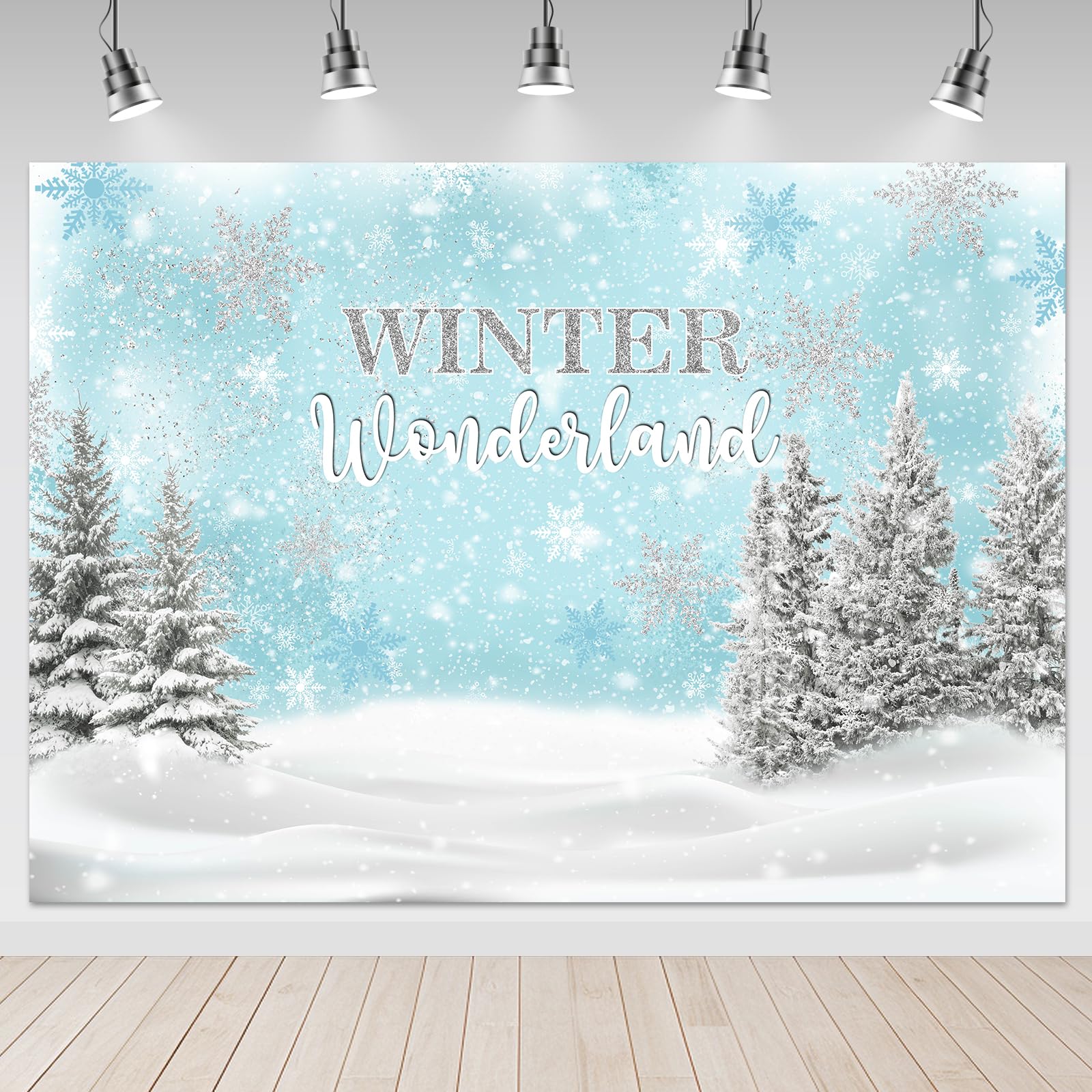 Winter Wonderland Backdrop Banner Winter Wonderland Landscape