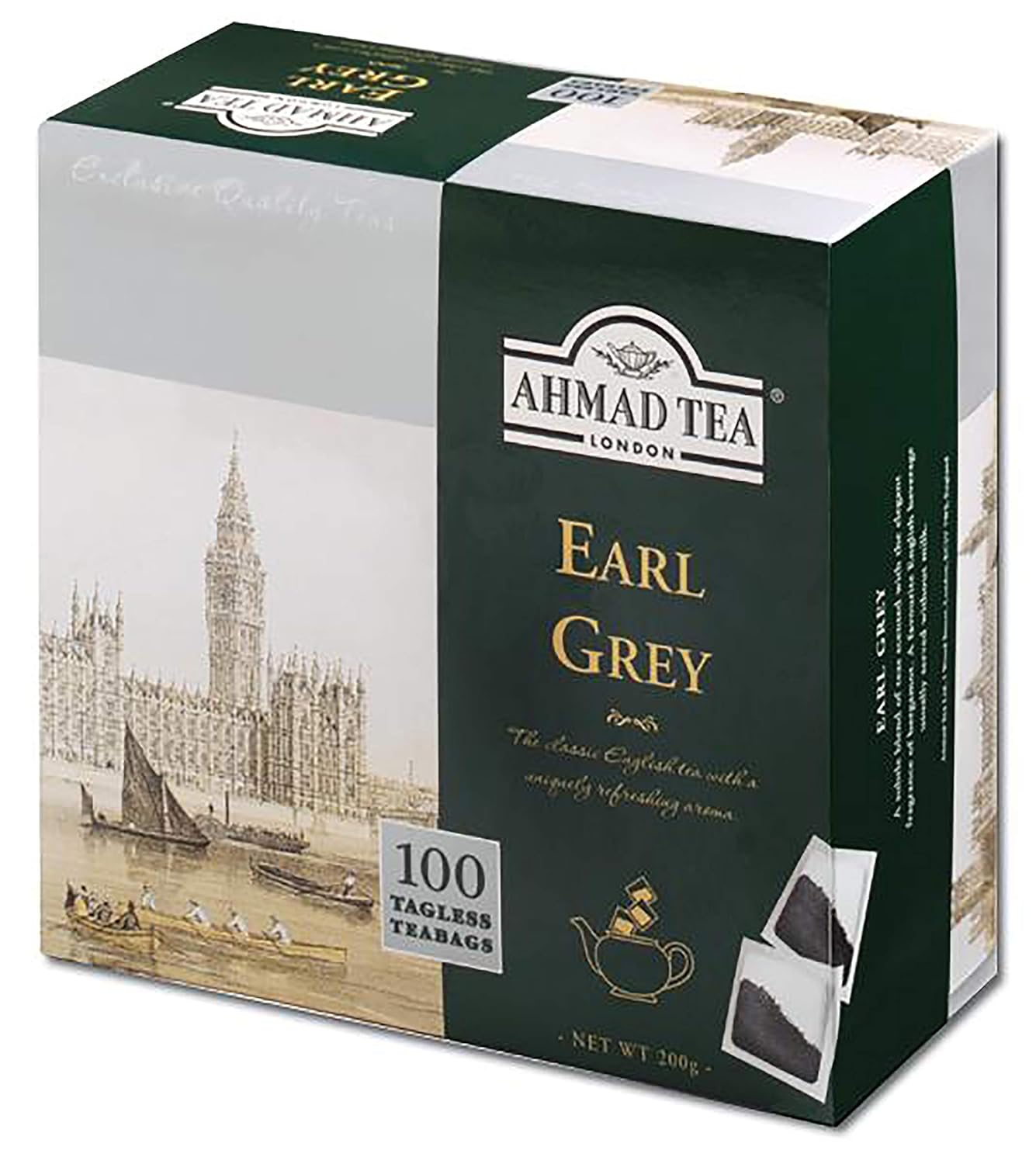 Ahmad Tea - Earl Grey - Black tea made from larger tea leaves with ...