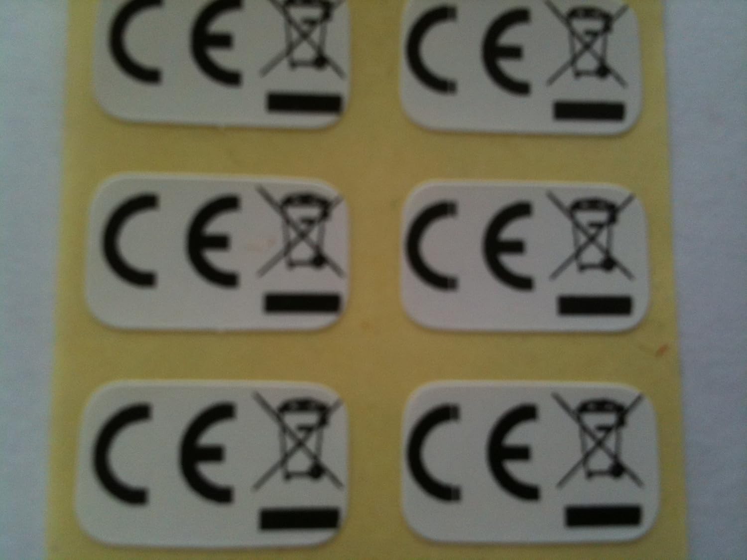 Amazon.com : Ce Wee Logo Self Adhesive Labels, Stickers 1000 Black ...