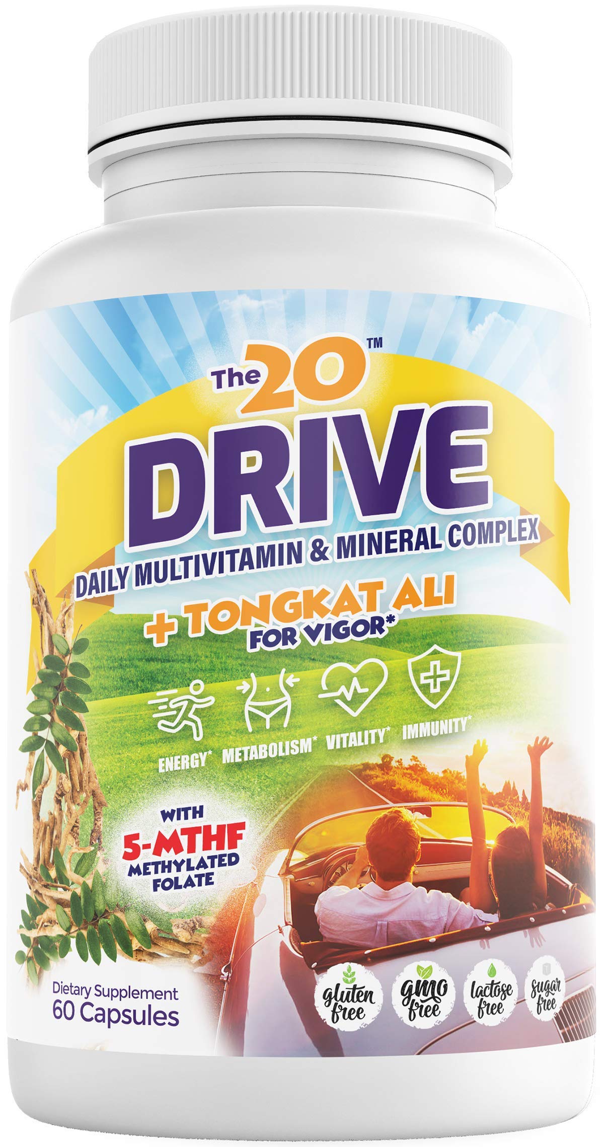 The20 Drive Multivitamin Multi Mineral Complex With Adaptogen Tongkat ...