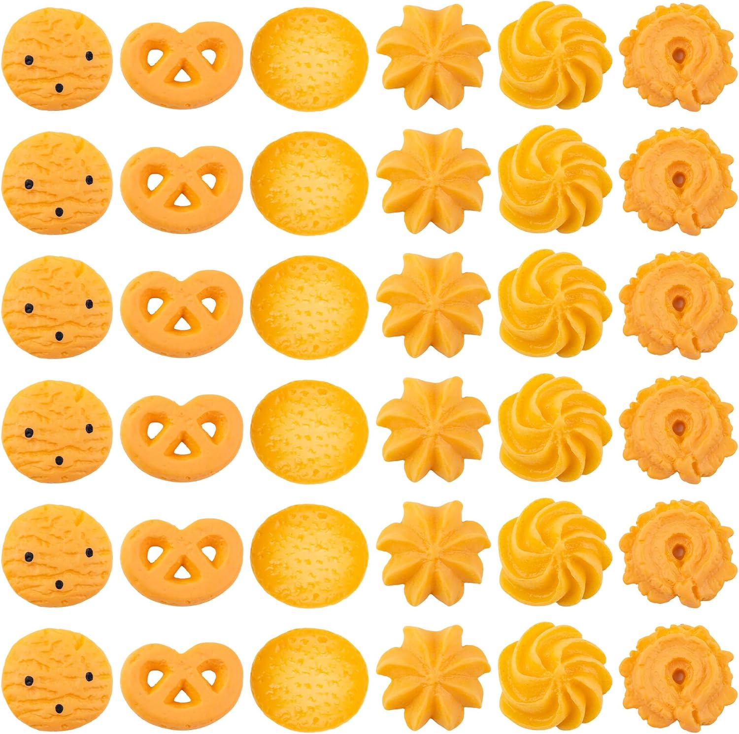 Amazon.com: Framendino, 60 Pack Artificial Mini Cookies Fake Pastries ...