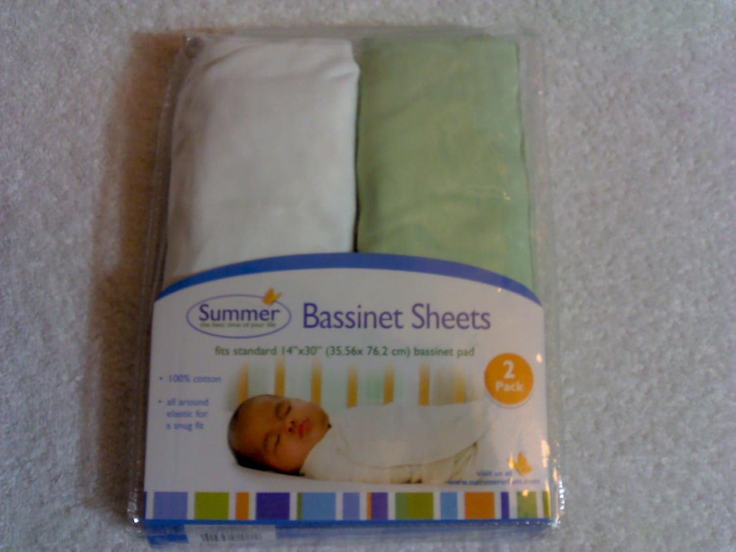 Amazon.com: Summer Bassinet Sheets 2 Pack : Baby