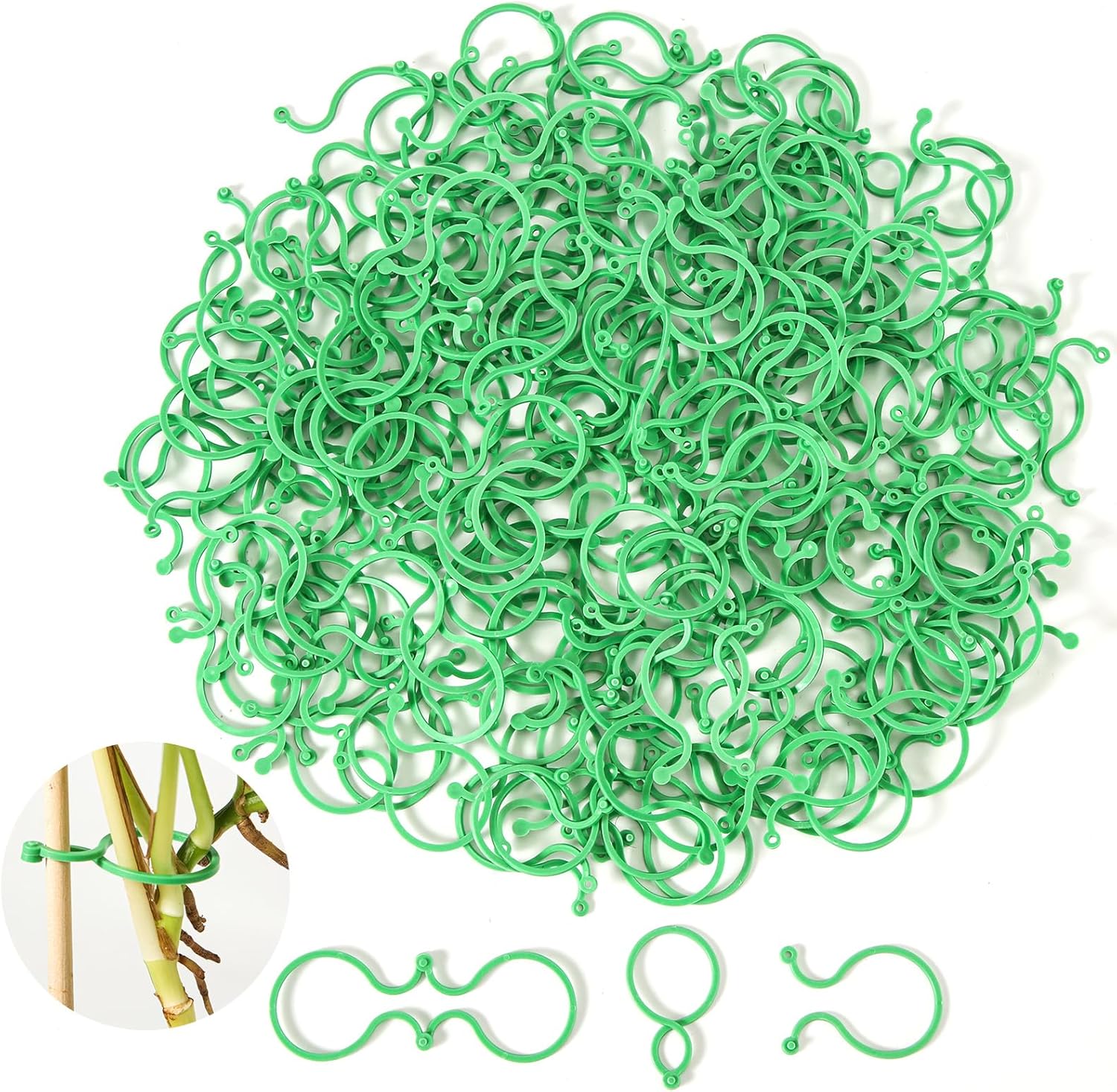 Amazon.com : PEUTIER 200pcs Plant Clips for Support, 1.57x1.02in ...
