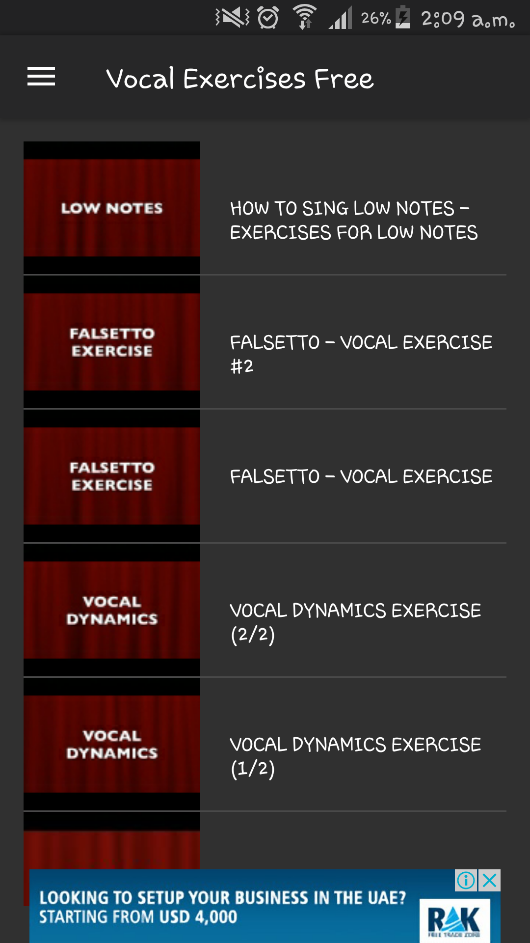 Vocal Exercises FREE - App on Amazon Appstore