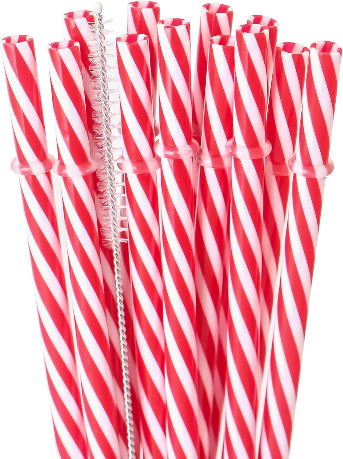 Dakoufish 12 Piece 9 Inch Reusable Plastic Thick Drinking Straws BPA ...