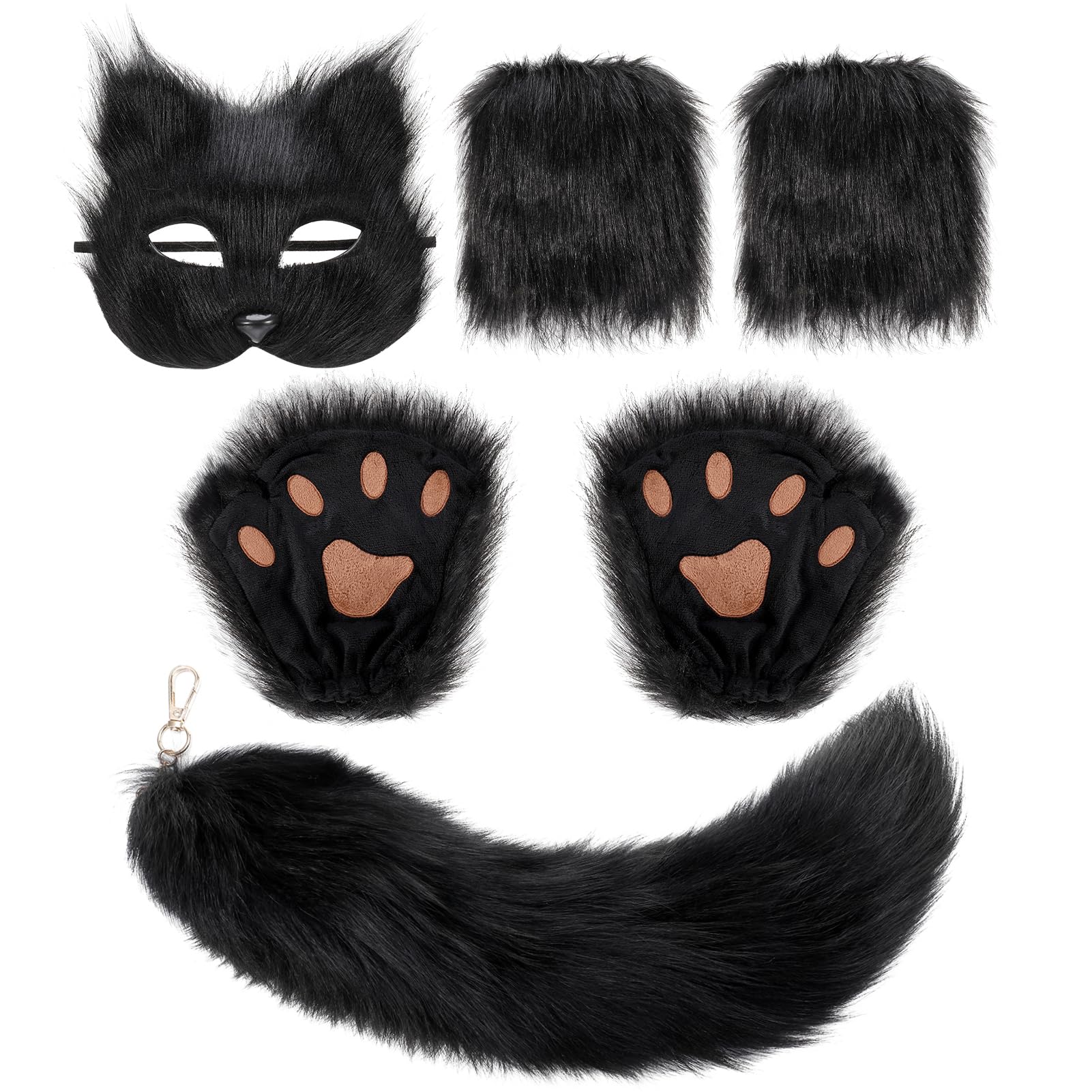 Amazon.com: GGSTDDUP Therian Mask and Tail Set Halloween Furry Mask Fox ...