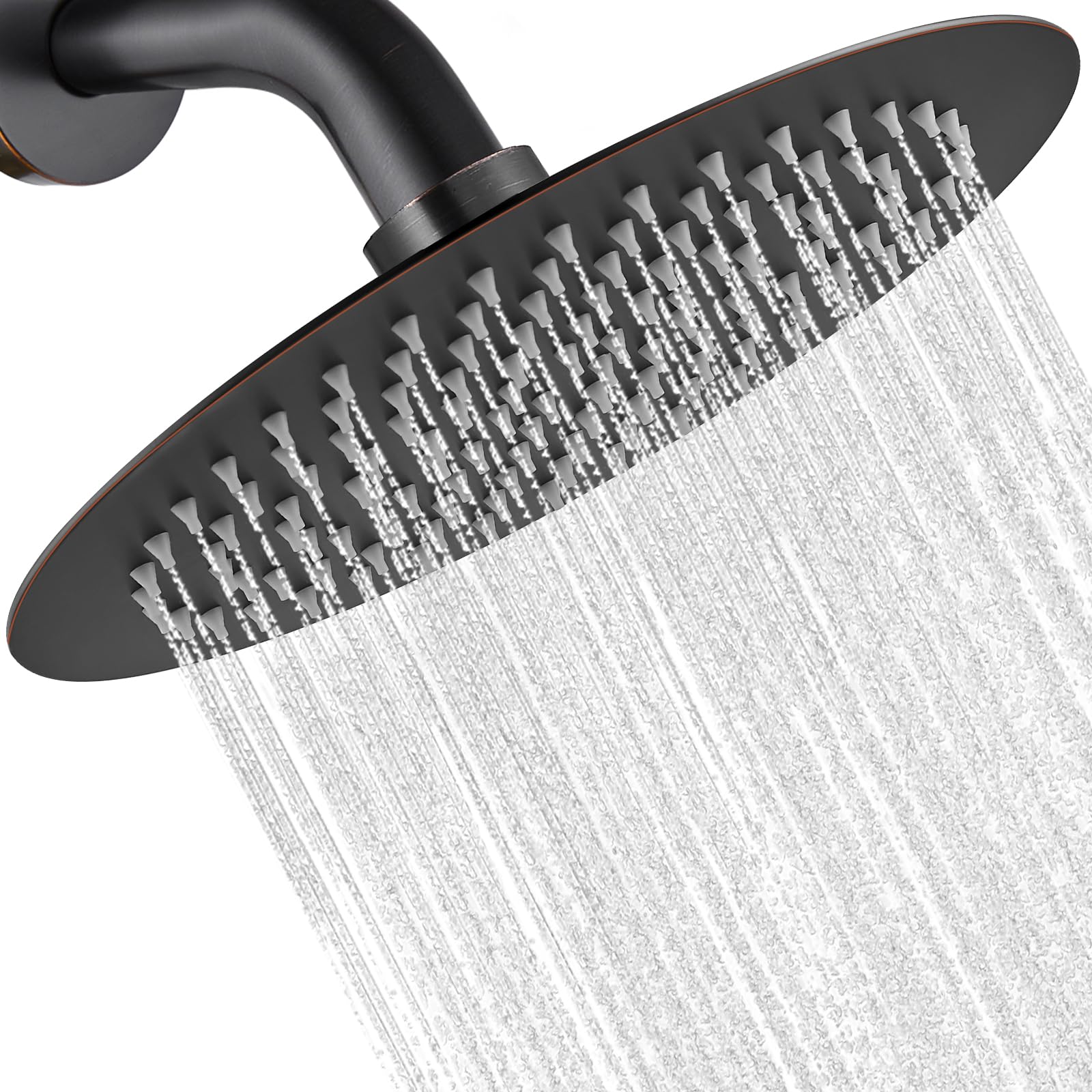 Midanya Round Rainfall Shower Head High Pressure Stainless Steel ...