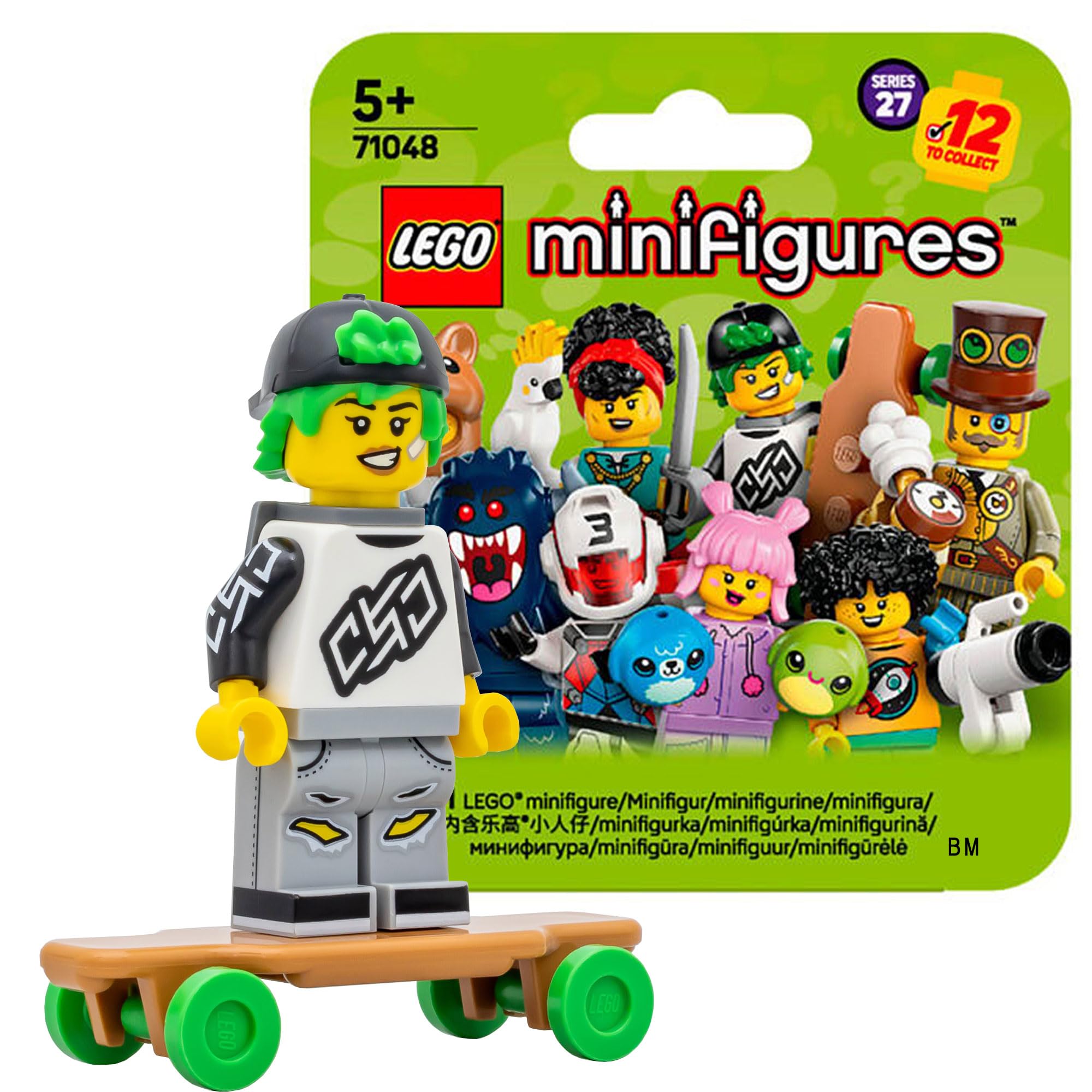 Amazon.co.jp: レゴ(LEGO) ミニフィギュア シリーズ27 ロングボーダー │ Longboarder 【71048-7 ...