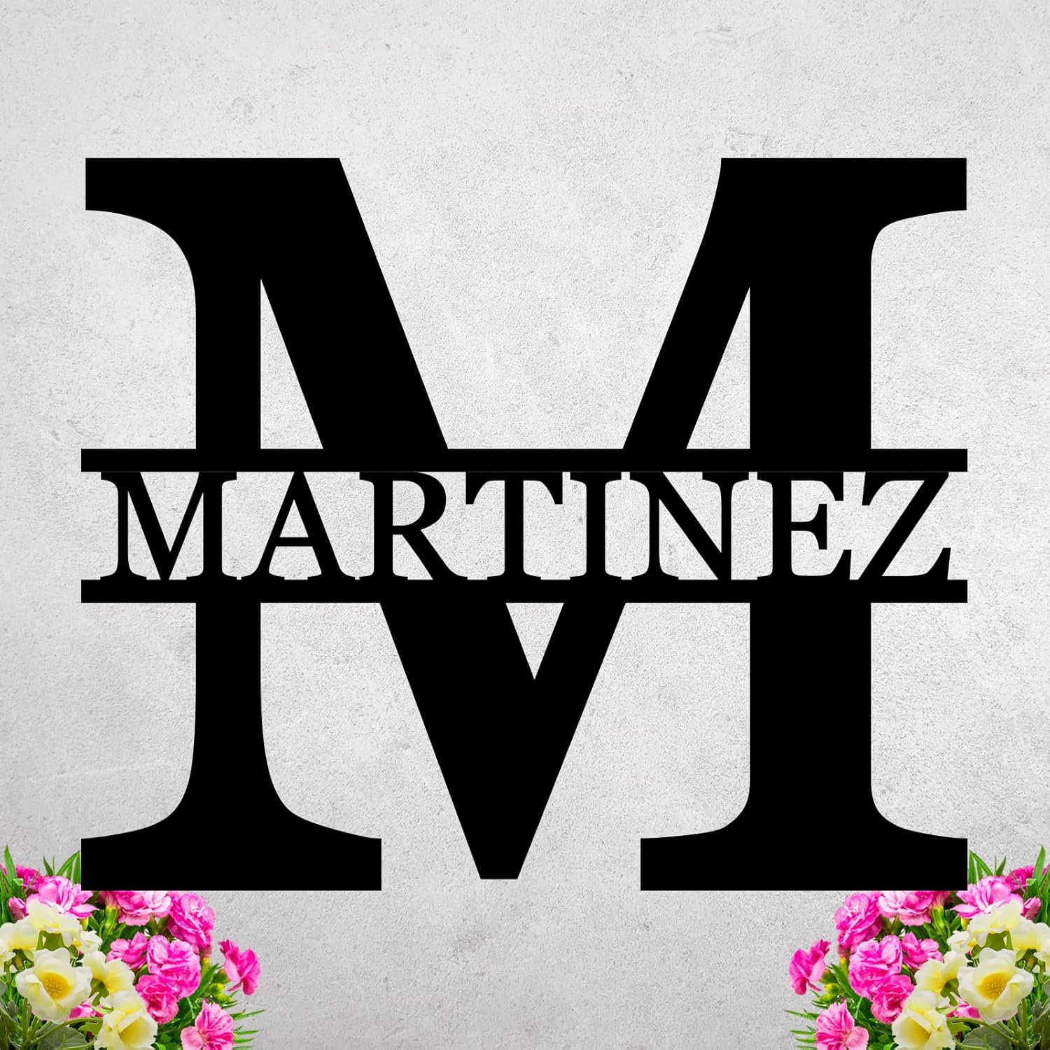 Amazon.com: Personalized Metal Sign, monogram metal signs with last ...