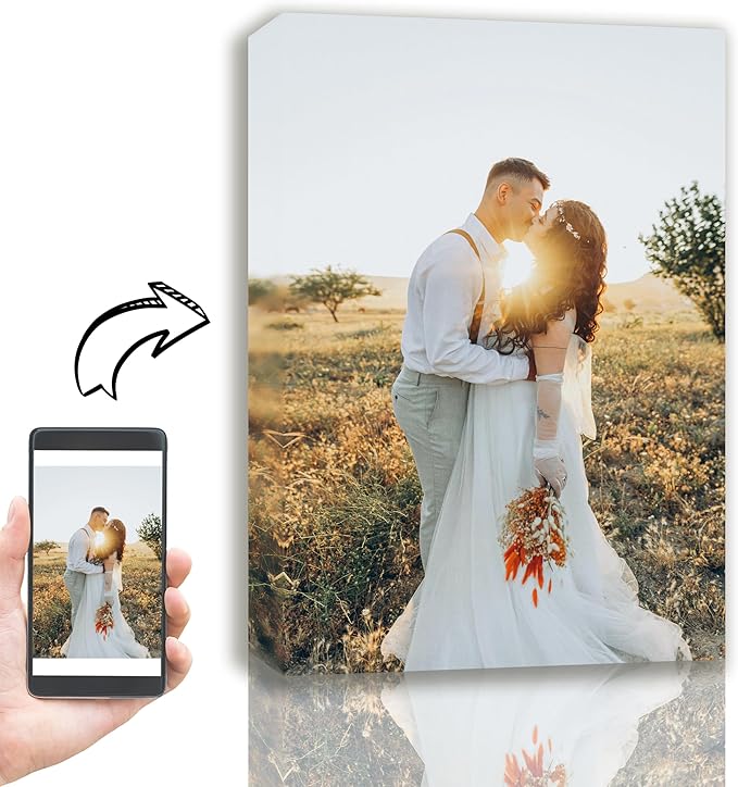 Amazon.com: Personalized Custom Canvas Prints (Framed Canvas, 8" x 10") - Custom Canvas Print ...