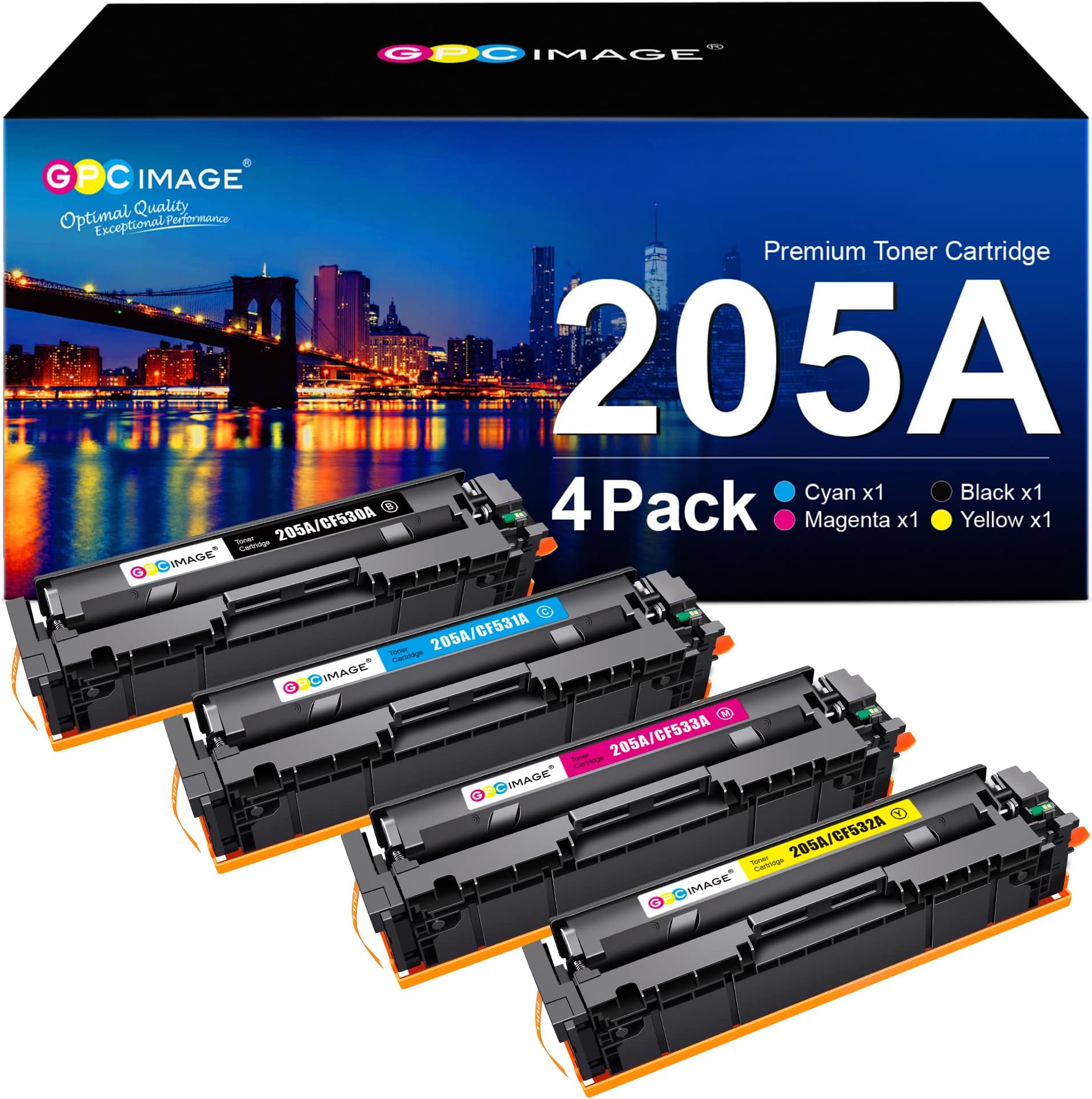 HP 205A (CF530A) Schwarz Original Toner für HP LaserJet Pro M180, HP ...