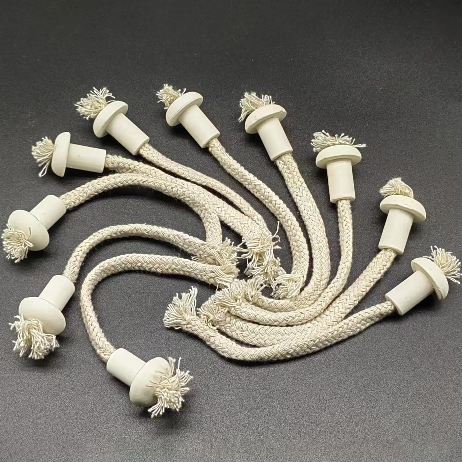 Amazon.com: 10 Pieces of Cotton Wicks with Ceramic Holder, Suitable for ...