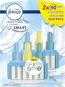 Febreze 3Volution ZERO% Recharges Diffuseur Parfum Maison Électrique ...
