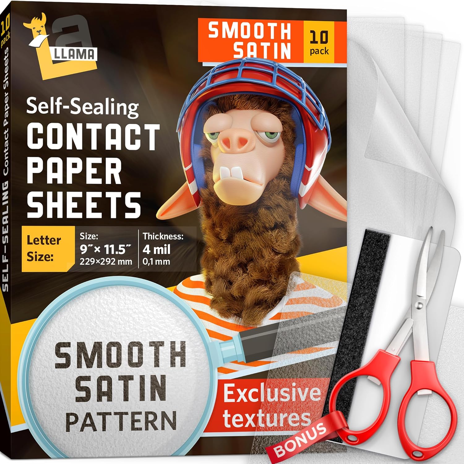 Amazon.com: Self-Adhesive Matte Clear Contact Paper Laminating Sheets 8 ...