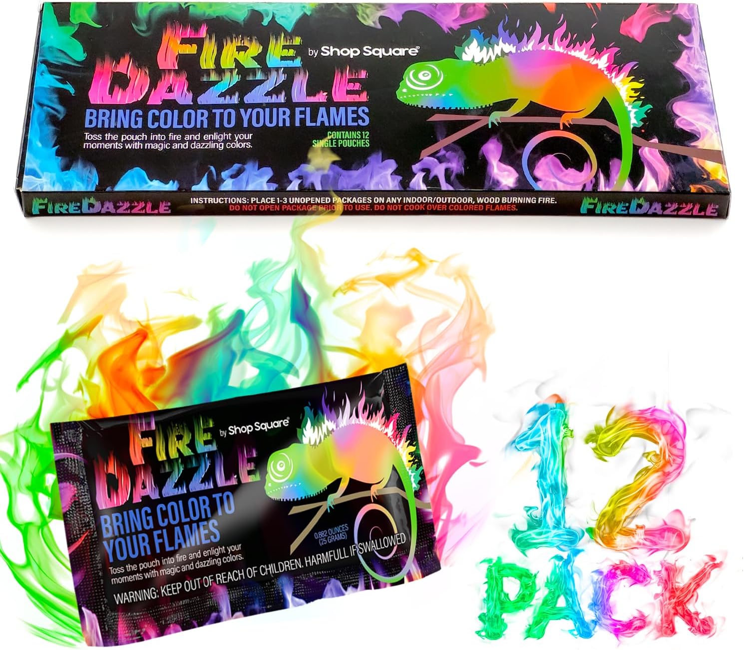 Fire Dazzle Fire Color Changing Packets - Fire Color Packets for Fire ...