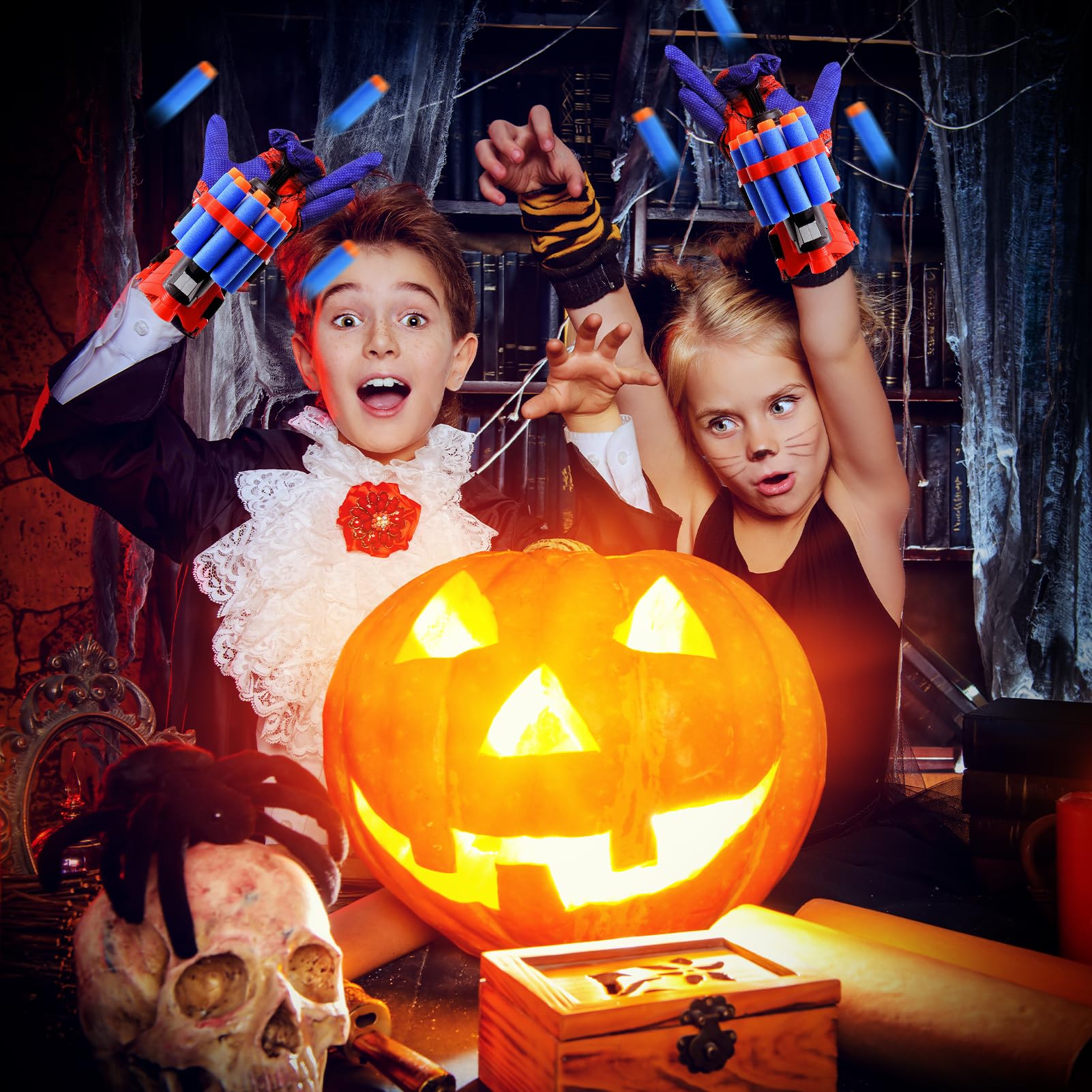 Spider Web Shooter, Spider Launcher Gloves Wrist Toys with Super-hero ...