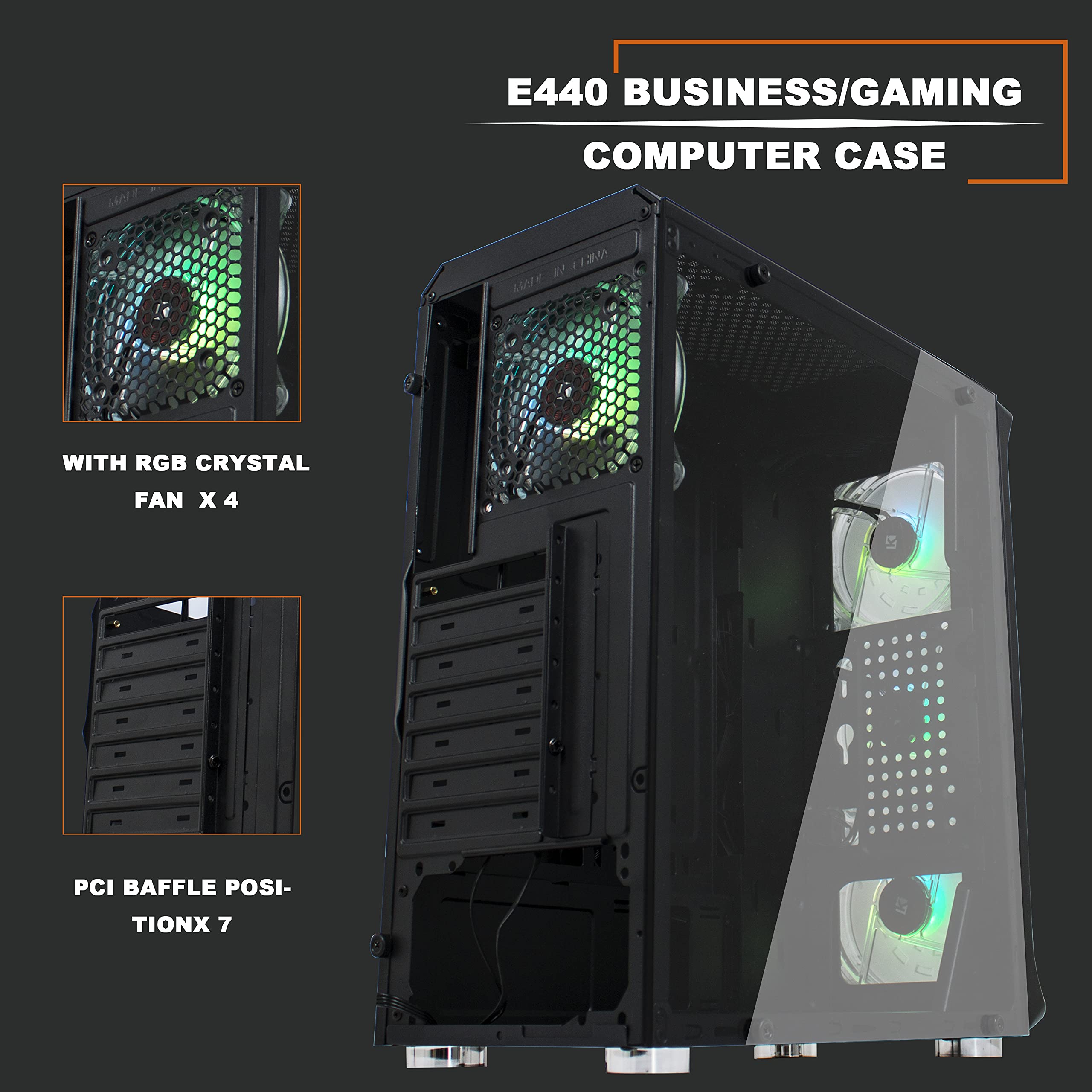 KEDIERS Computer Case ATX Mid...B093CHZ7KB | Encarguelo.com