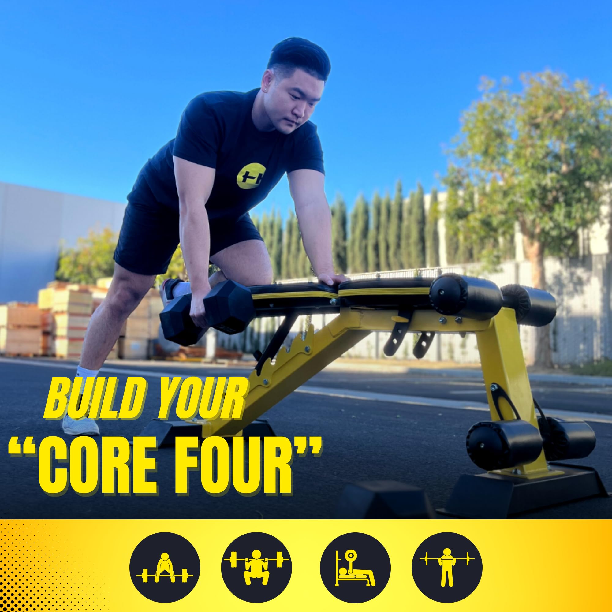 Snapklik.com : HulkFit Heavy Duty Adjustable And Foldable Utility ...