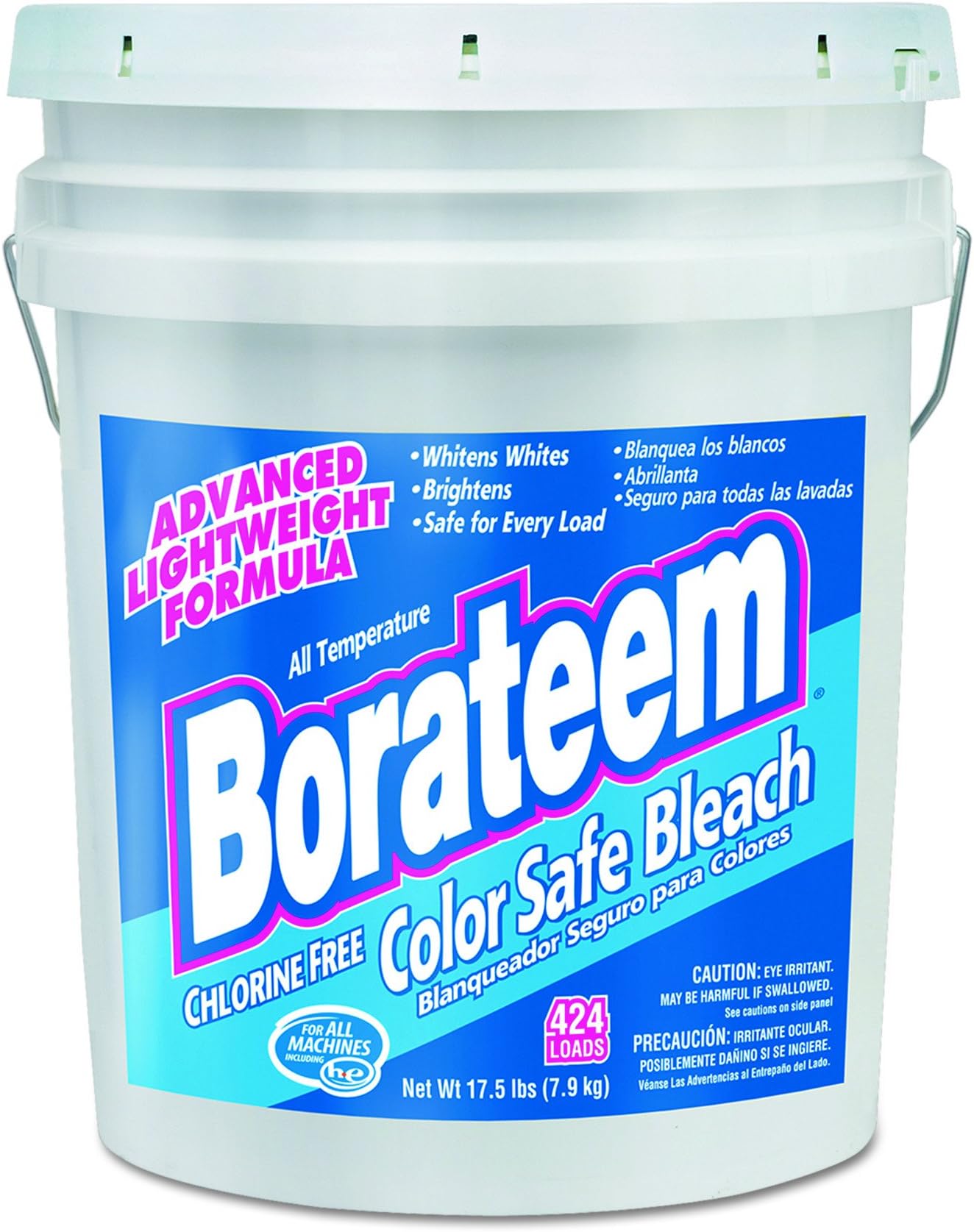 Amazon.com: Borateem 00145 Color Safe Bleach Powder 17.5 lb. Pail ...