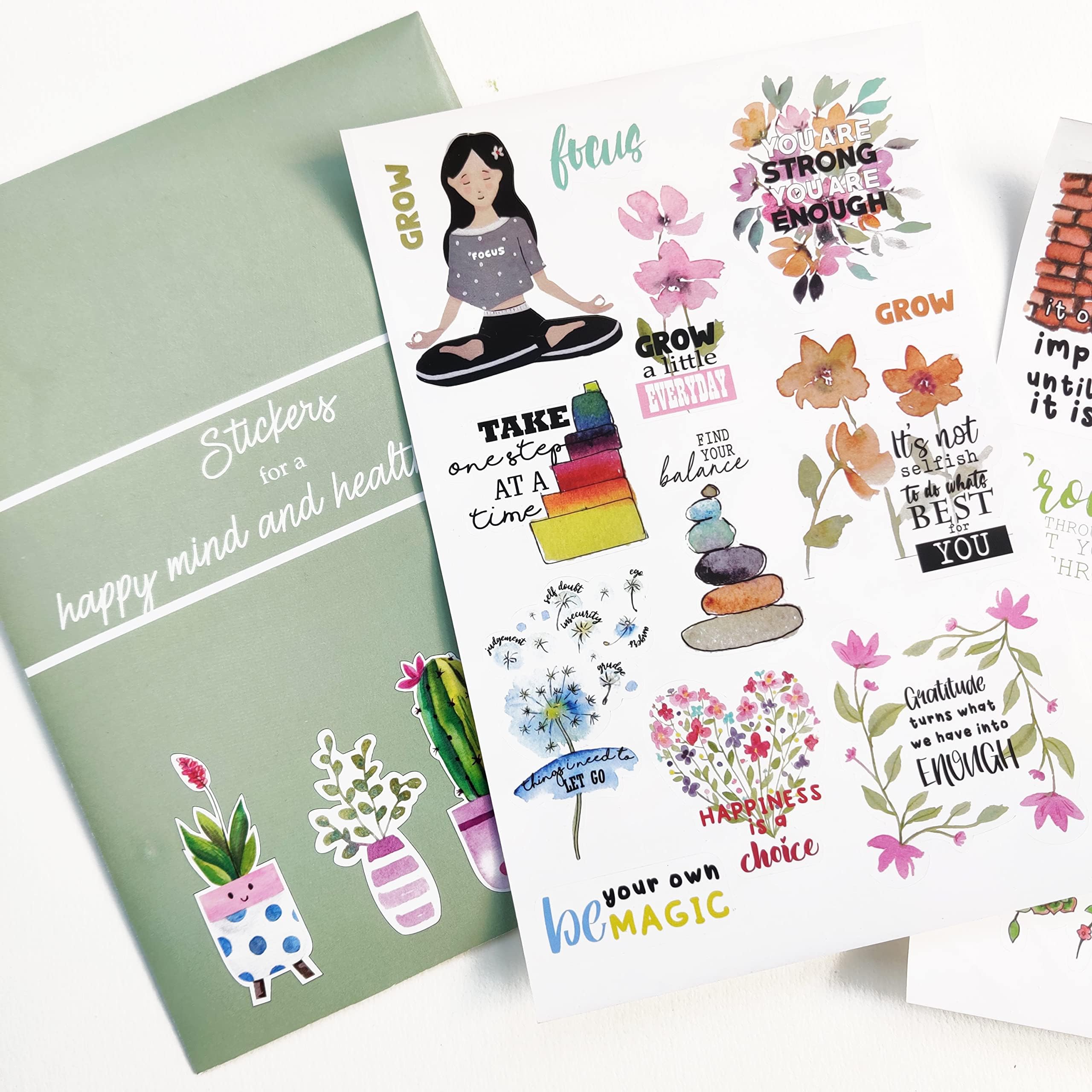 HASTHIP® Scrapbook Stickers for Journal, Cartoon Sticker Kit Cute Theme ...