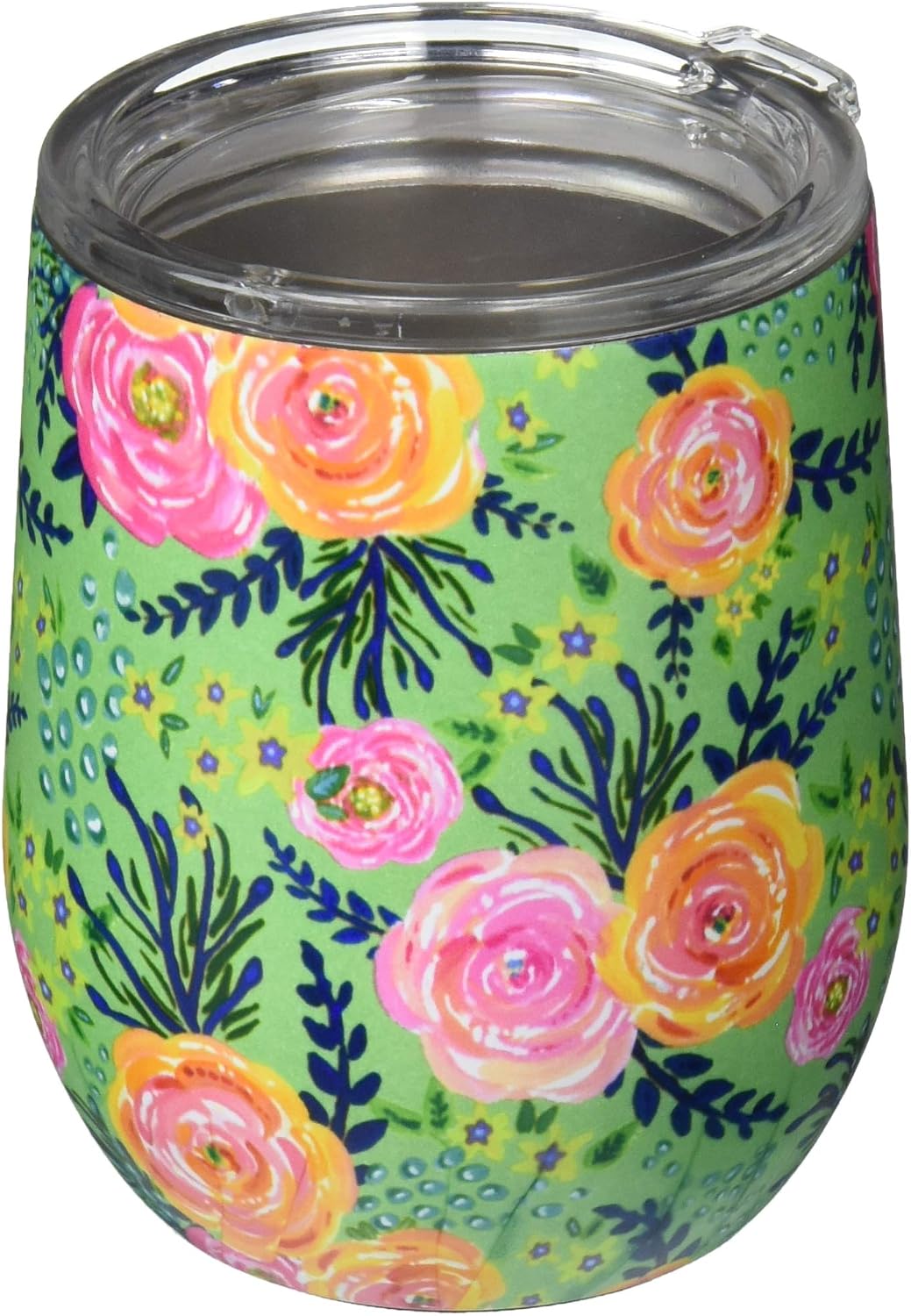 Amazon.com | Mary Square Drink Madison Stainless Tumbler, 12 oz, Floral ...