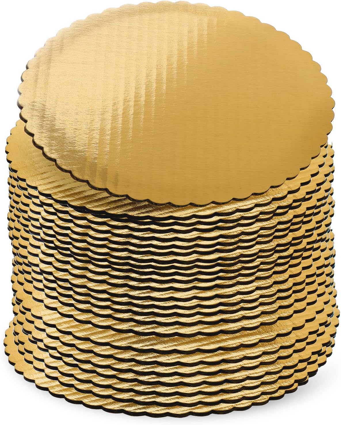 Amazon.com | StarMar 12-Inch Gold Cake Boards Rounds [24 Pack] - Circle ...