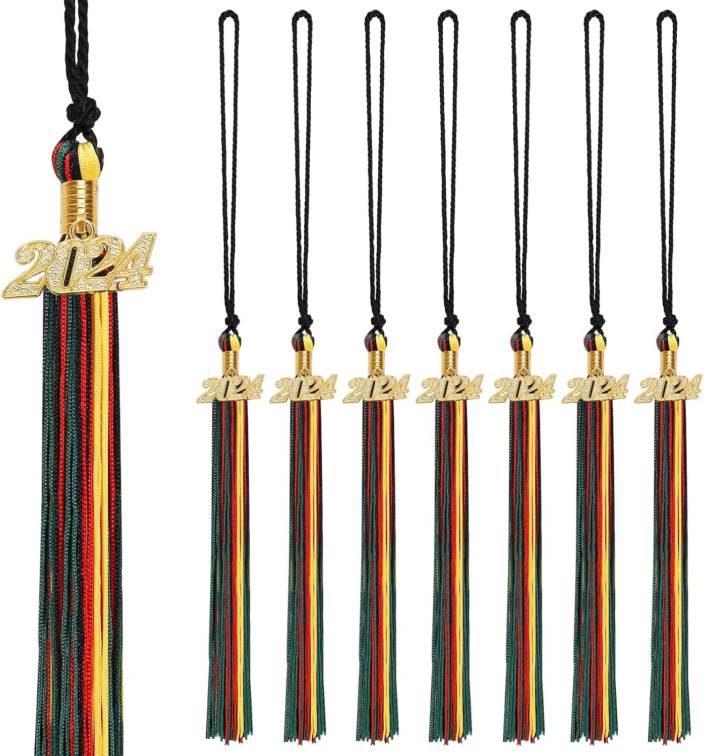 Amazon.com: 8 Pcs Kente 2025 Graduation Tassels for Graduation Cap ...